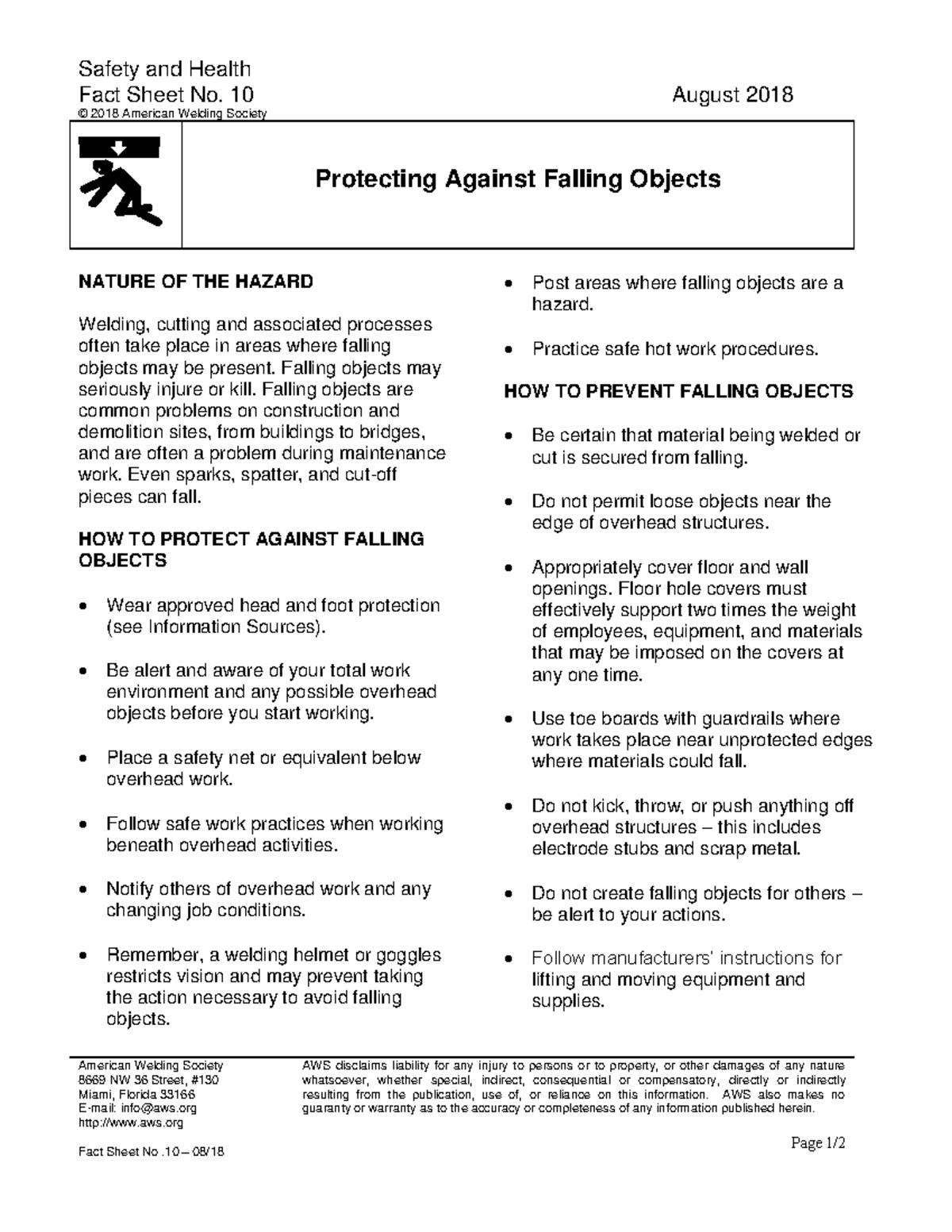 Fact-sheet-no.-10-aug-2018 Protecting Against Falling Objects - Safety ...