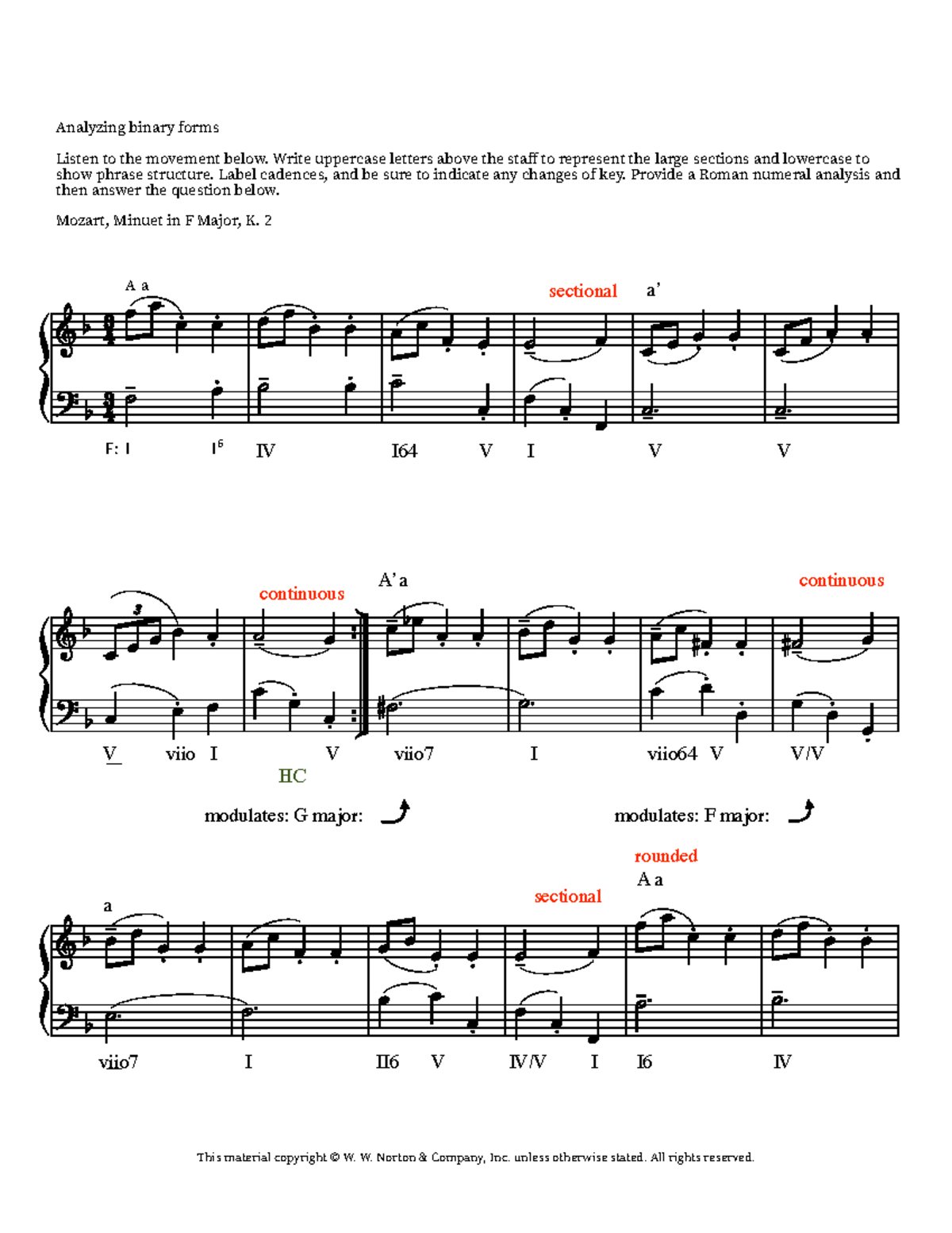 MUS 201 Week 5 Assignment - 23 Bonus This material copyright © W. W ...