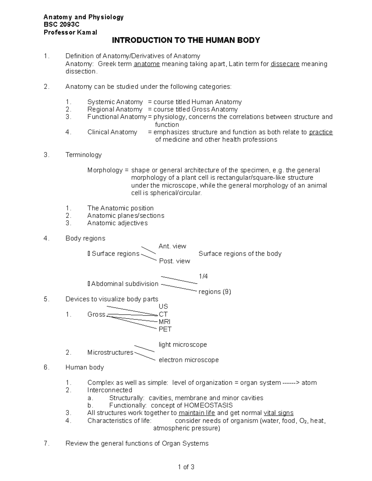 1-Introduction to the Human Body and Review of Cell Biology - Anatomy ...