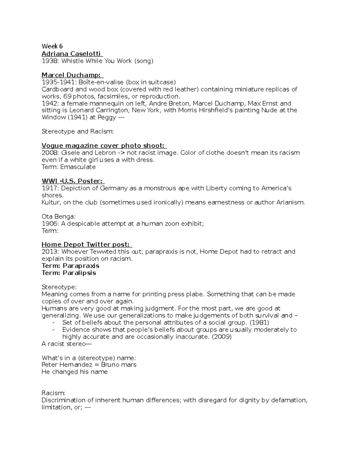 GDES-230 Week 6 - Notes from class of Elder T. This notes are from week ...