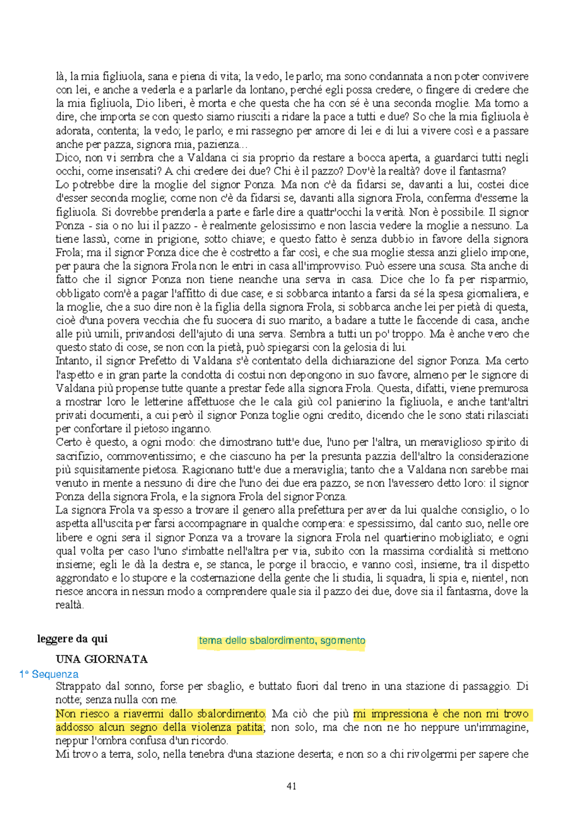 Una giornata - clear notes and insights - 5F 0( ( " - Studocu
