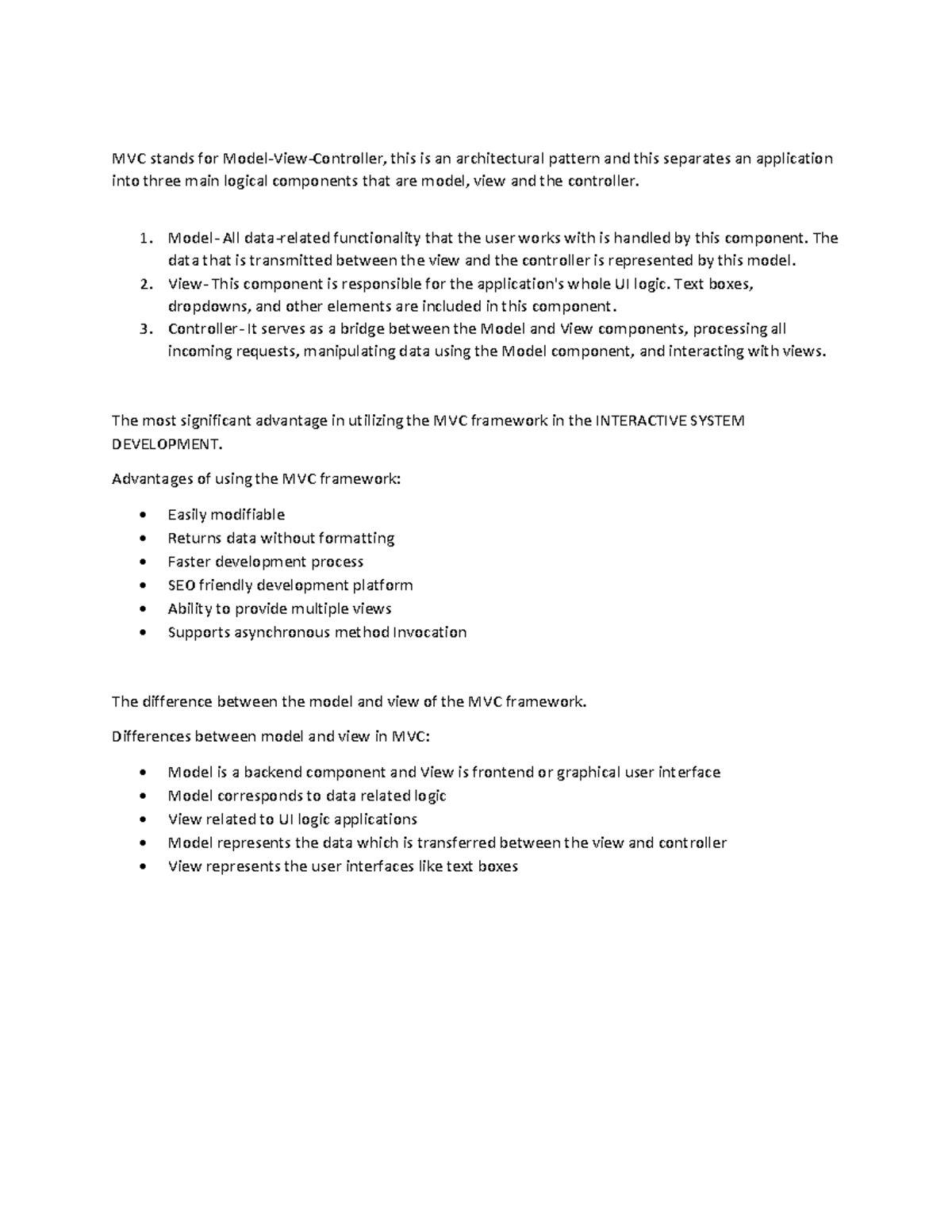 07 Task Performance 1 - ARG (Human-Computer Interaction) - MVC stands ...