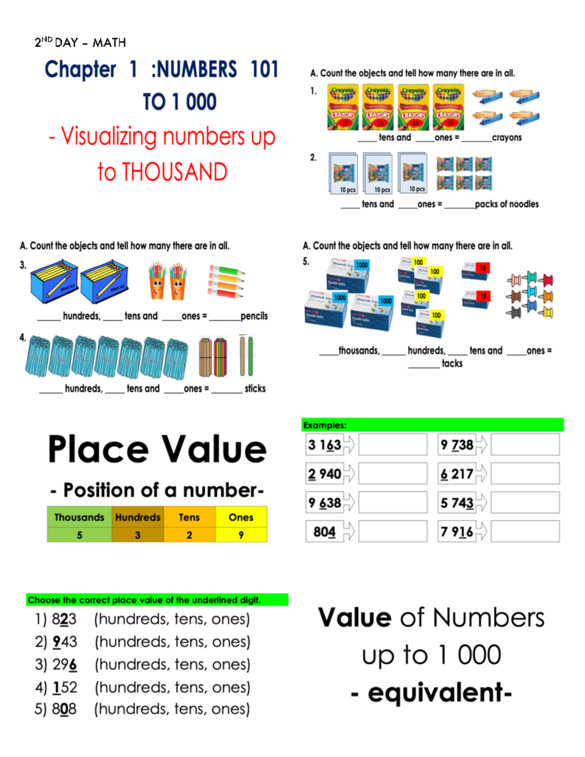 Reviewer 3 - elementary math - 2 ND DAY – MATH - Studocu