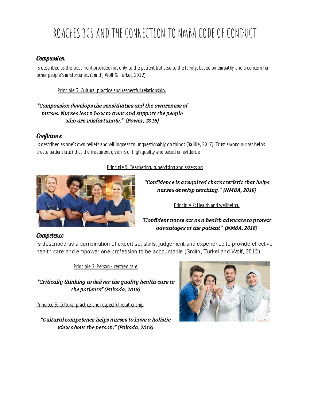 NRSG138 infographic poster - ROACHES 3CS AND THE CONNECTION TO NMBA ...