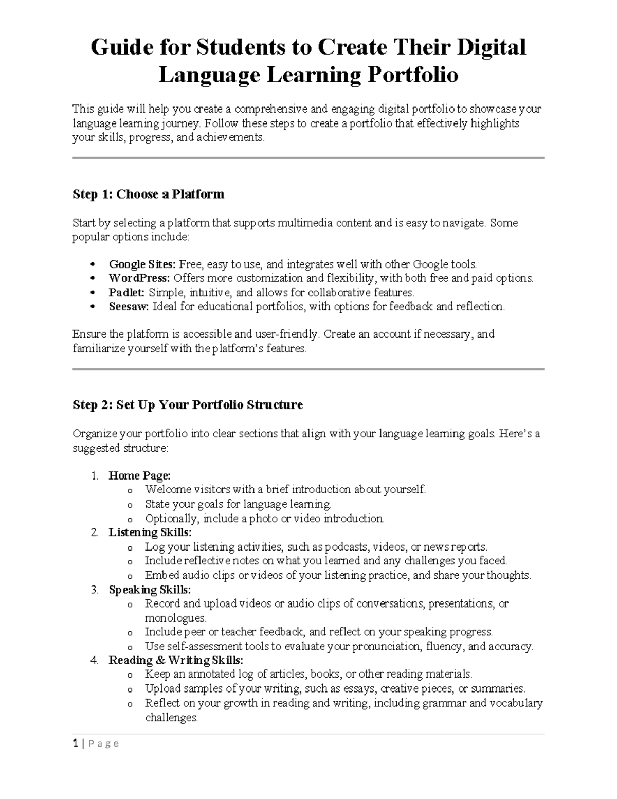 0.Guide for Students to Create Their Digital Language Learning ...