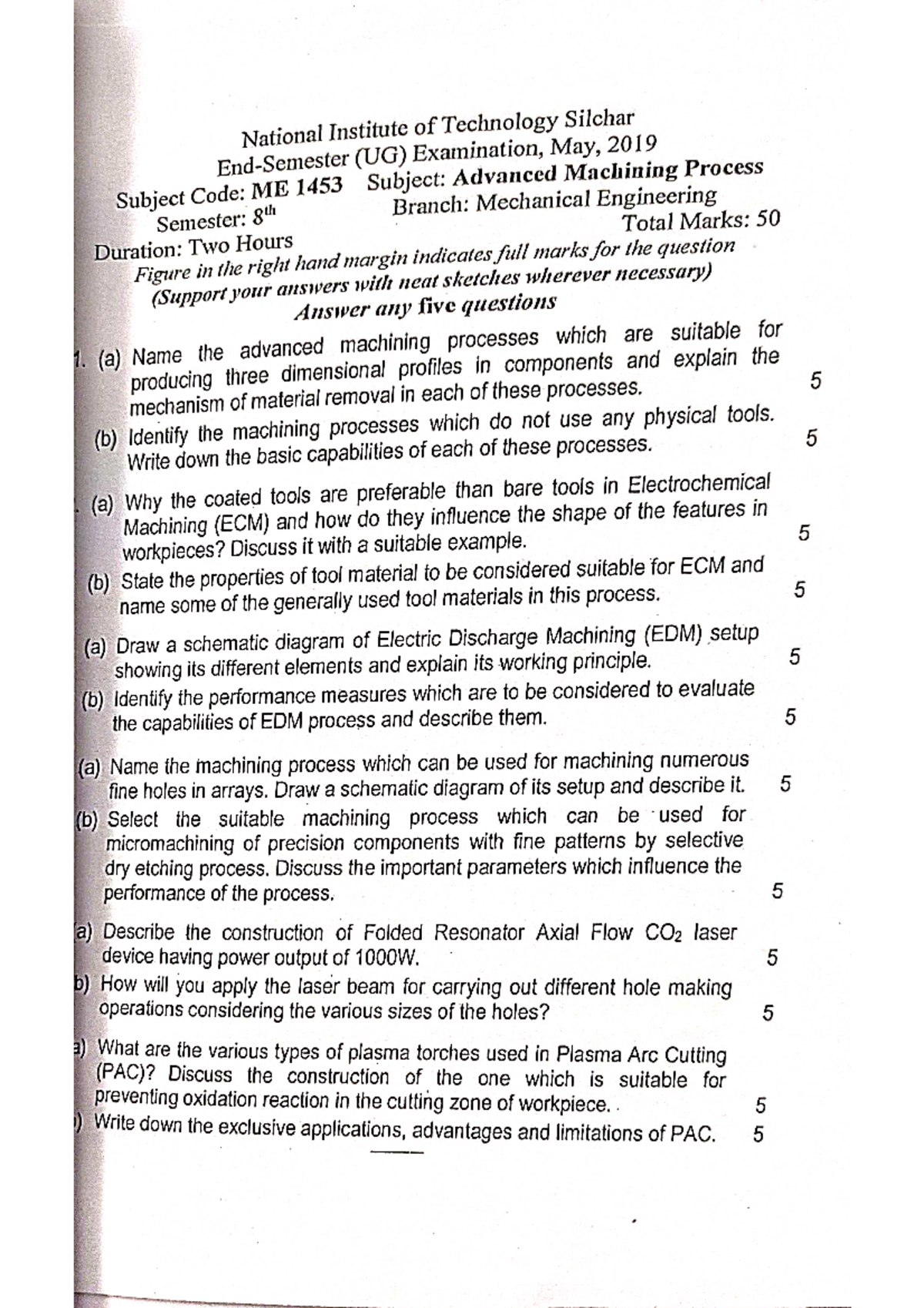 Questions for Exam - Mechanical engineering - Studocu