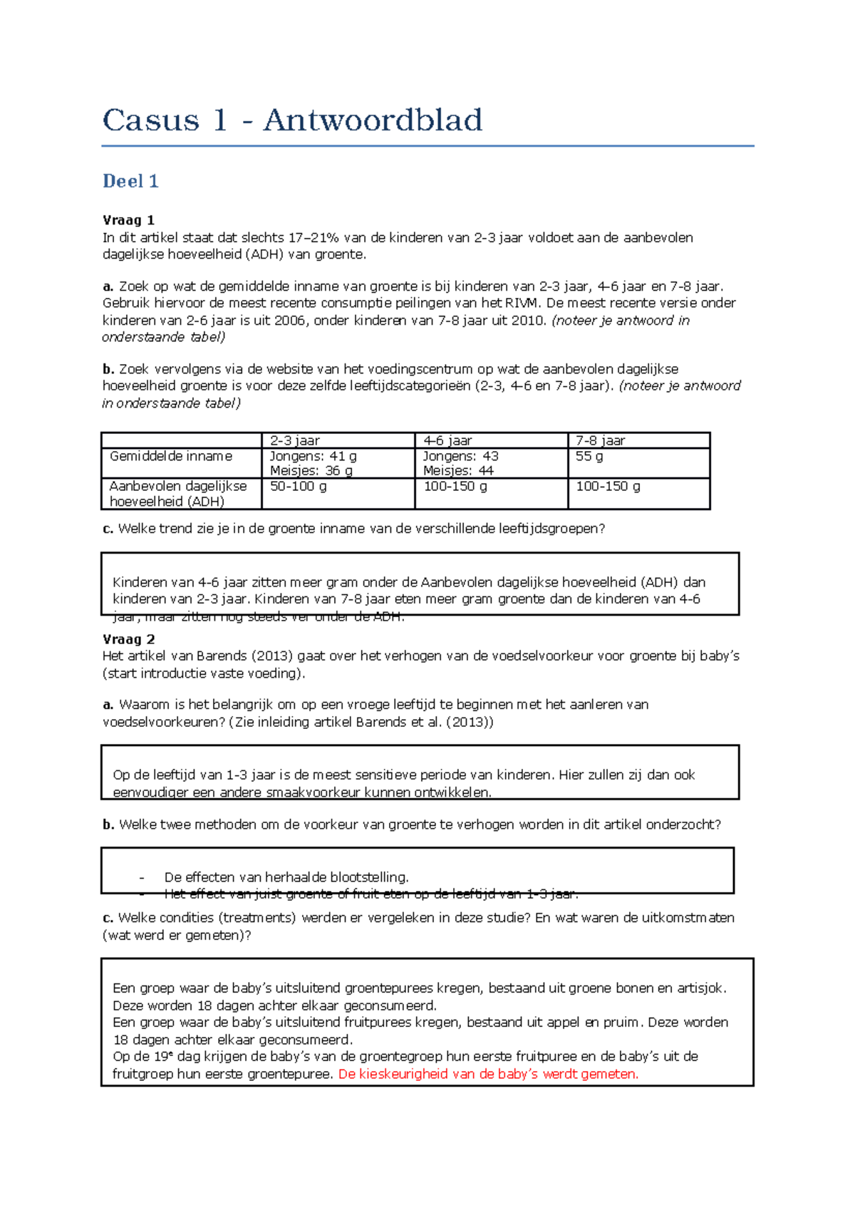 Casus 1 Van Week 1 Casus 1 Antwoordblad Deel 1 Vraag 1 In Dit Artikel