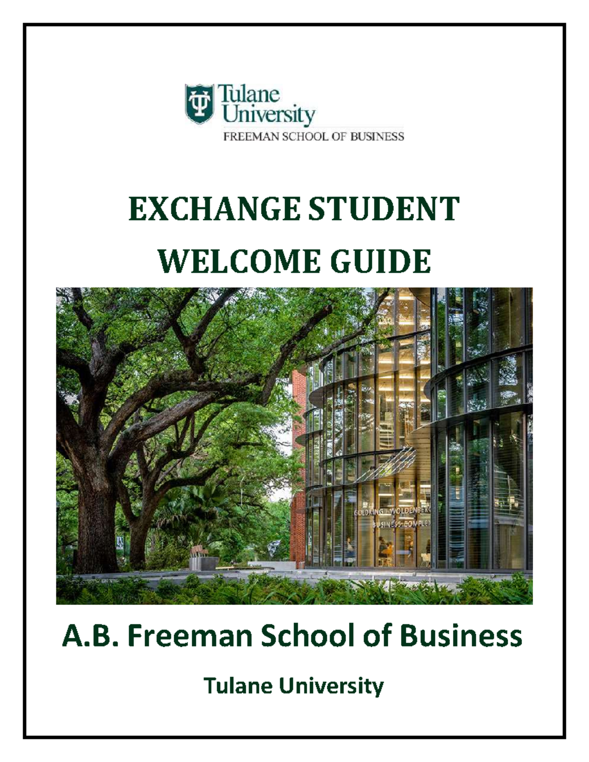 Freeman Welcome Guide 2022-23 - EXCHANGE STUDENT WELCOME GUIDE A ...