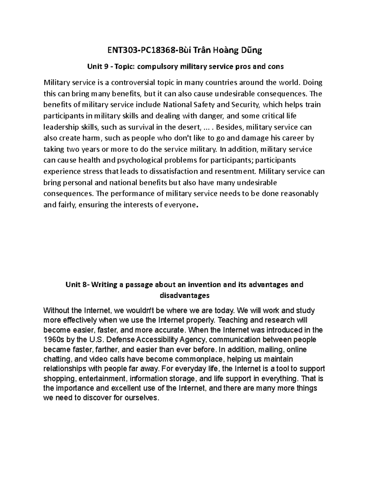 ENT303-PC18368-Bùi Trần Hoàng Dũng - ENT303-PC18368-Bùi Trầần Hoàng ...