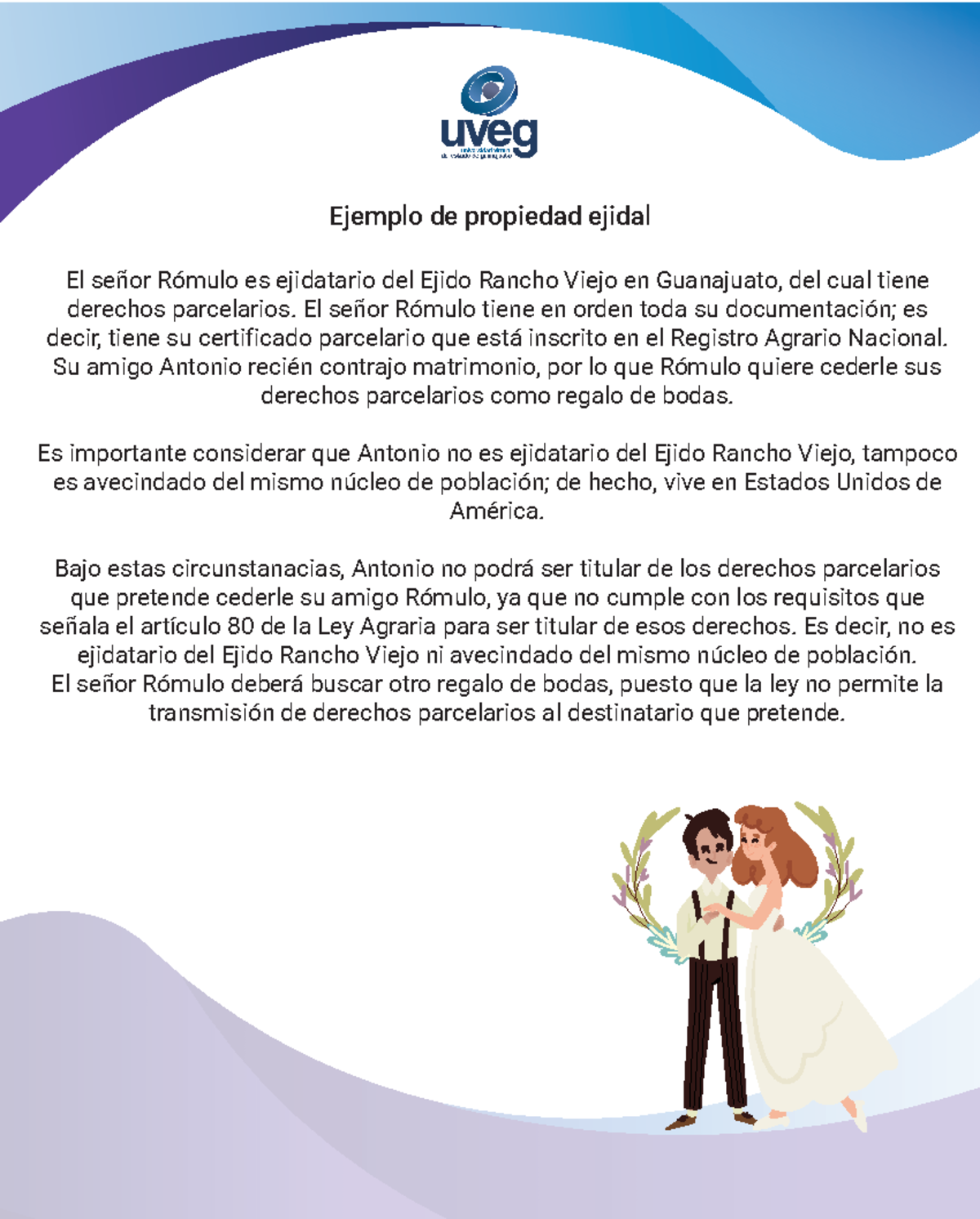 Ejemplo 1 - AYUDA A COMPRENDER MEJOR LOS DERECHOS Y BIENES - Ejemplo de ...