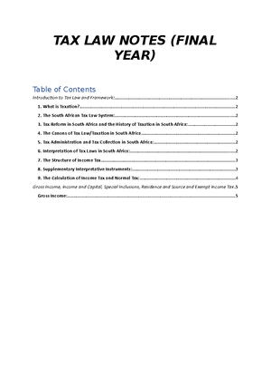 2018 Exam EB - EXAM - TAX LAW BRE0011/TLW41A PROGRAM : LLB MODULE : TAX ...