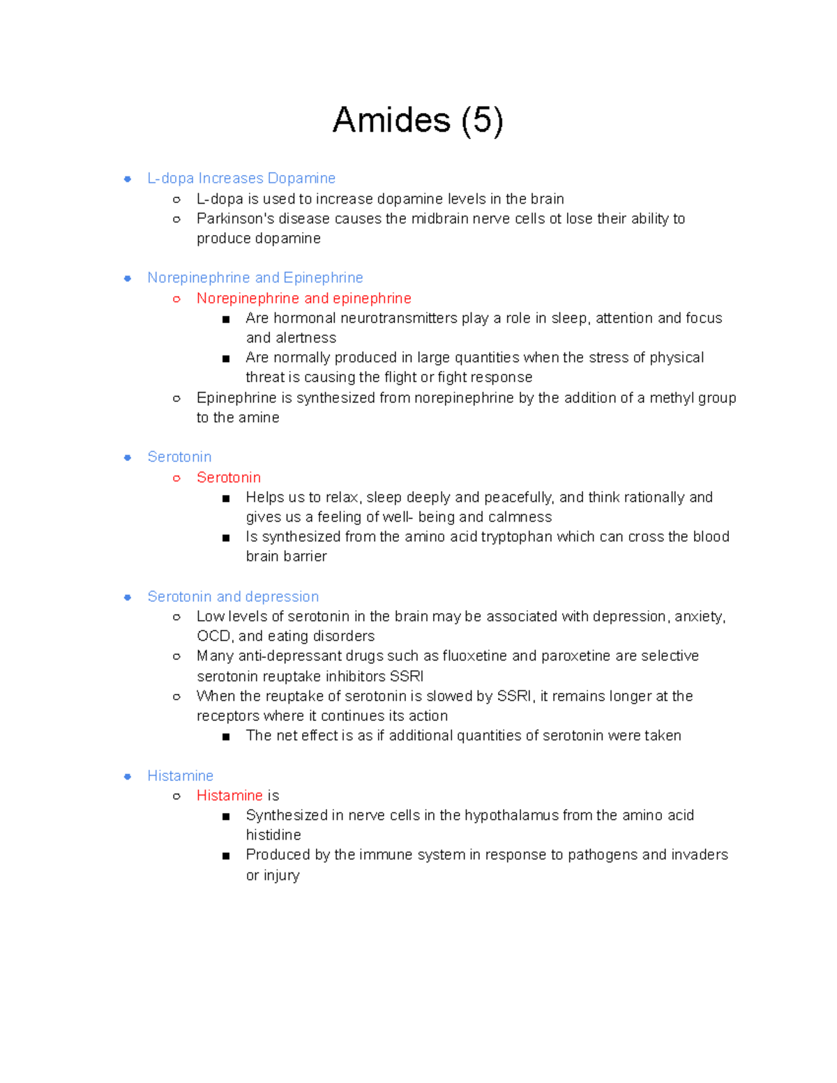 Amides - Medicines - Amides (5) L-dopa Increases Dopamine L-dopa is used to increase dopamine ...