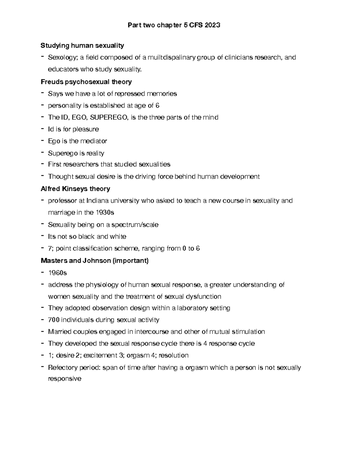 Part 2 Chapter 5 CFS 2023 - Part two chapter 5 CFS 2023 Studying human ...