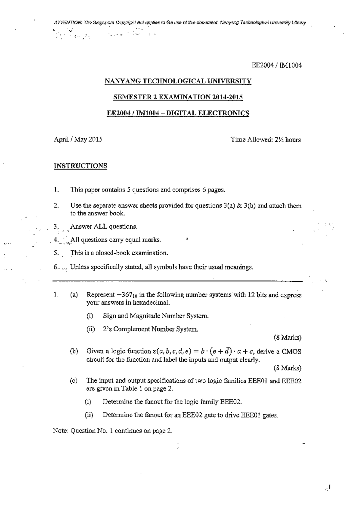 EE2004 1415 S2 all - NAAA - EE2024 - Studocu