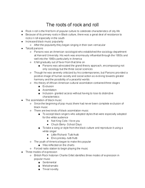 Histroy of Rock Unit 2 Notes -/ Class: Munm-287 / Online Coarse History ...