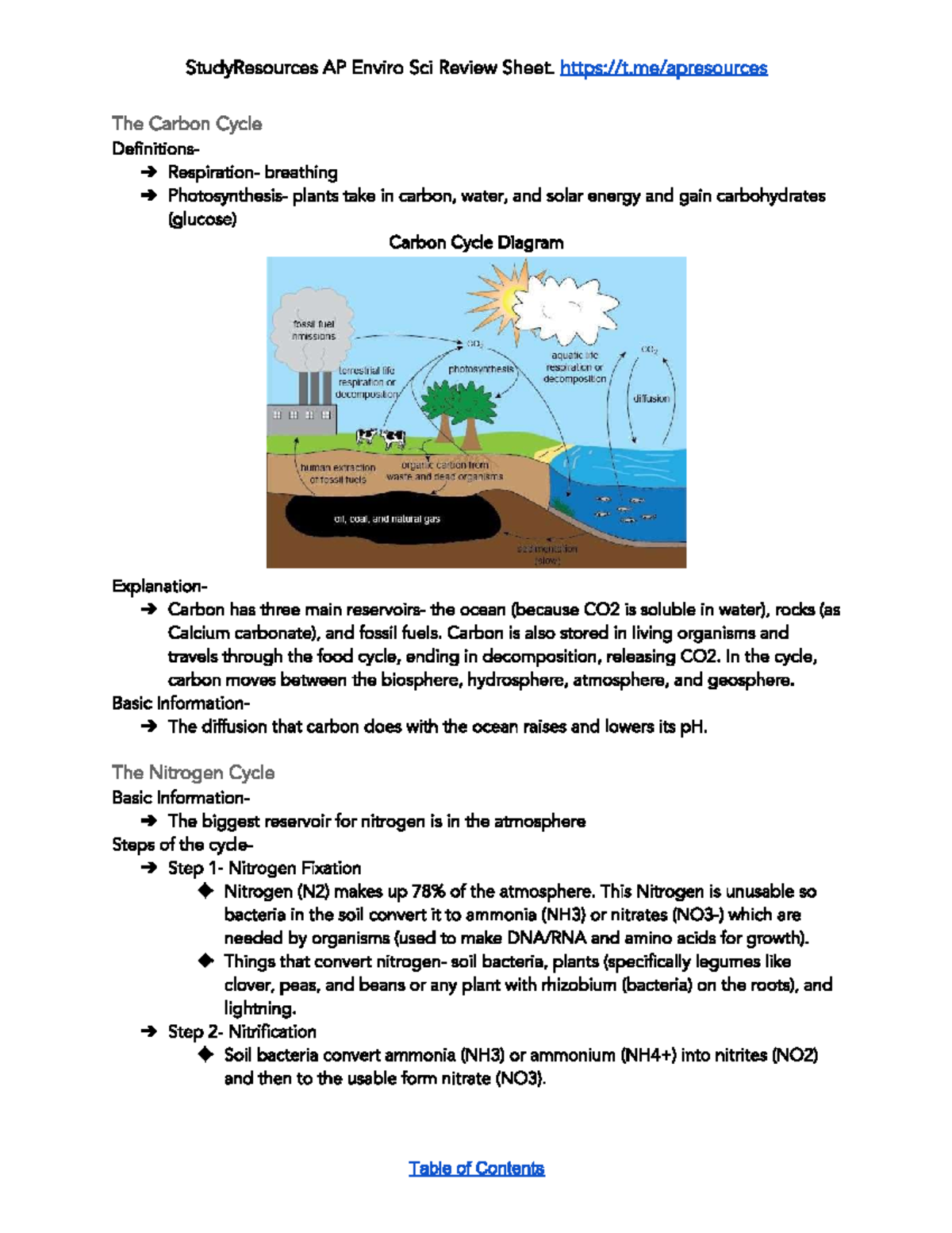 Environmental Science Notes 3 - Study Resources AP Enviro Sci Review ...