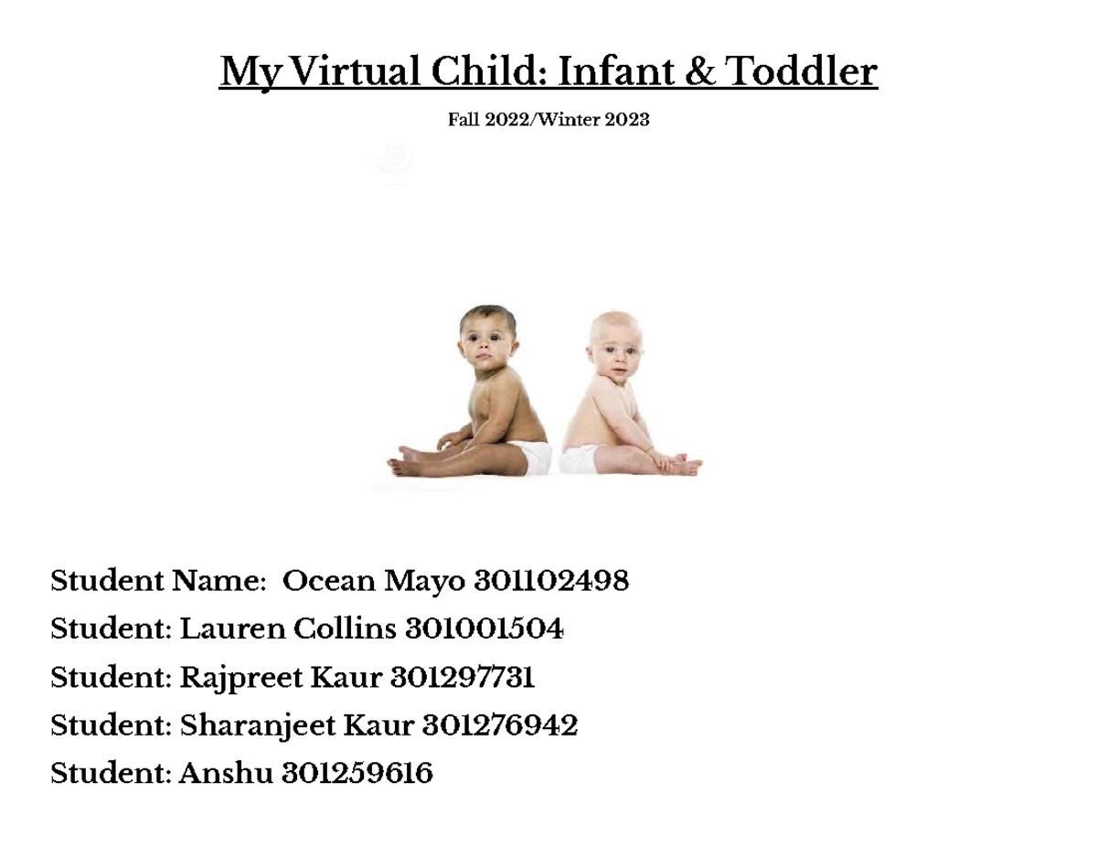 F22 My Virtual Child Infant and Toddler - My Virtual Child: Infant ...