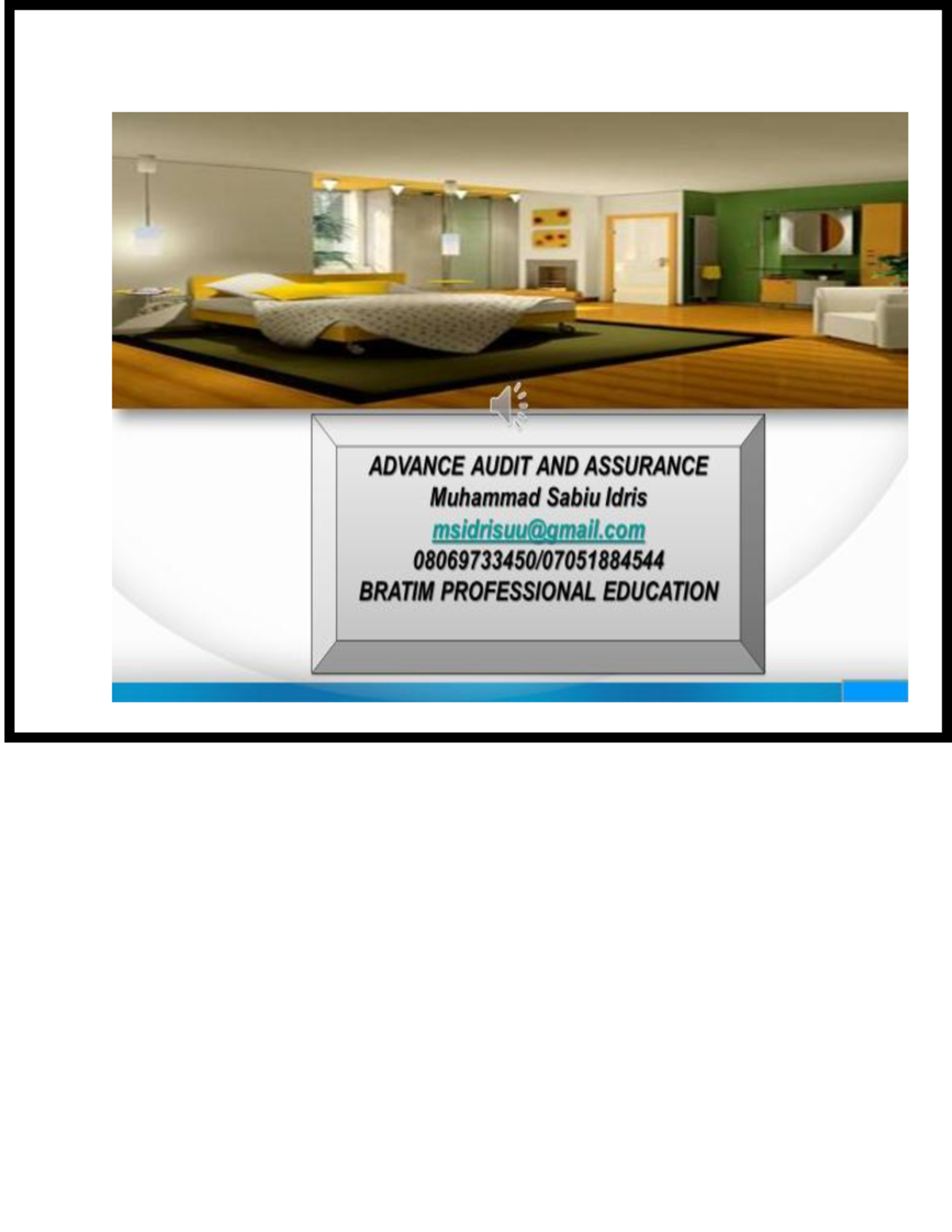 Review AAA NOTE - ACCA - ADVANCE AUDIT & ASSURANCE -SYLLABUS AREAS ...