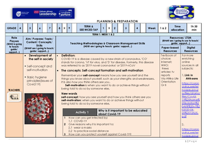 life skills caps document for grade 4-6 - 2022 CLASS TIMETABLE ...