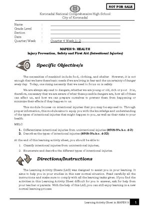 MATH 10 Q2 Module 4 - Mathematics Quarter 2 – Module 4 : Illustration ...