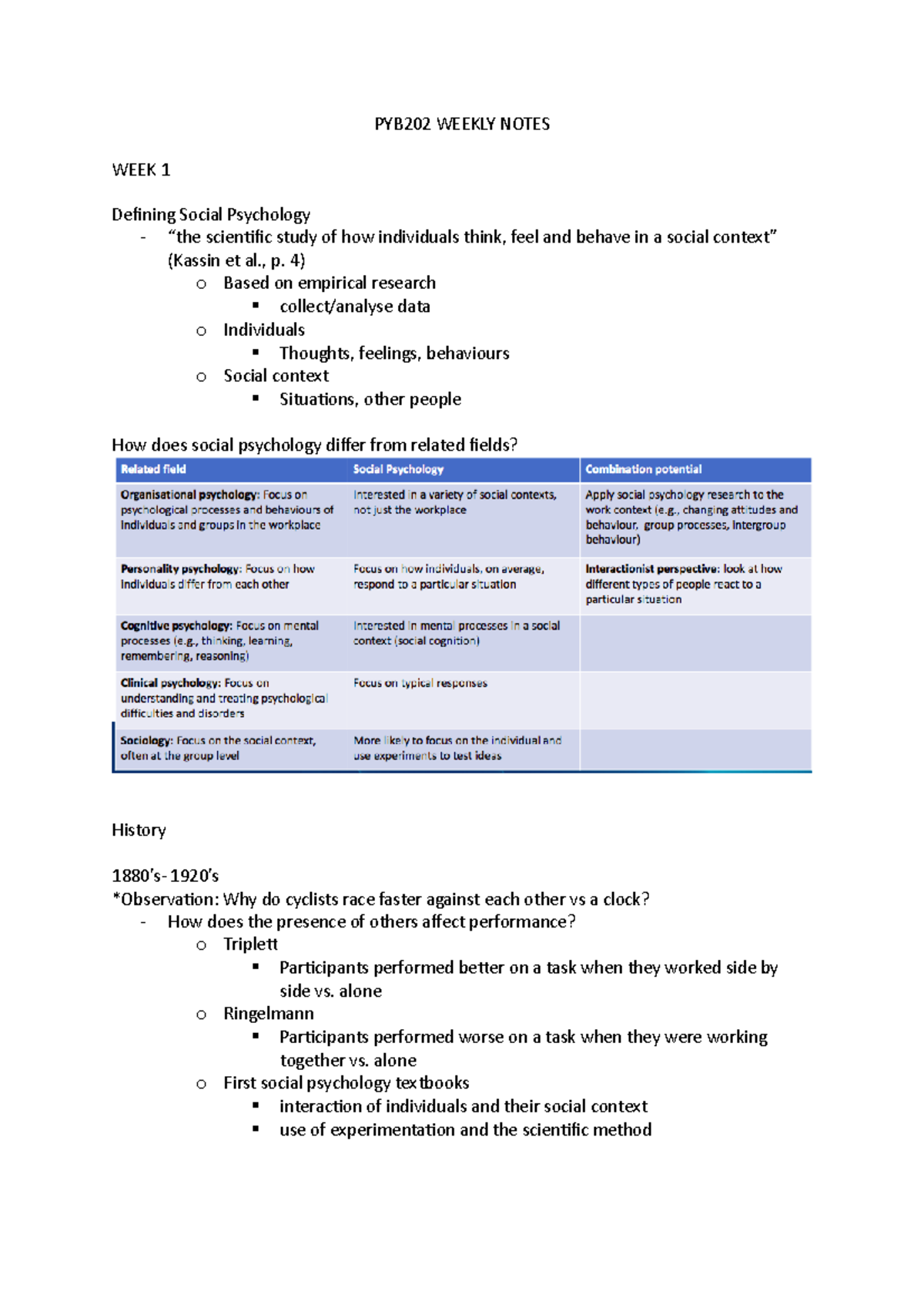 Pyb202 Lecture Notes Week 1 6 Pyb202 Weekly Notes Week 1 Defining