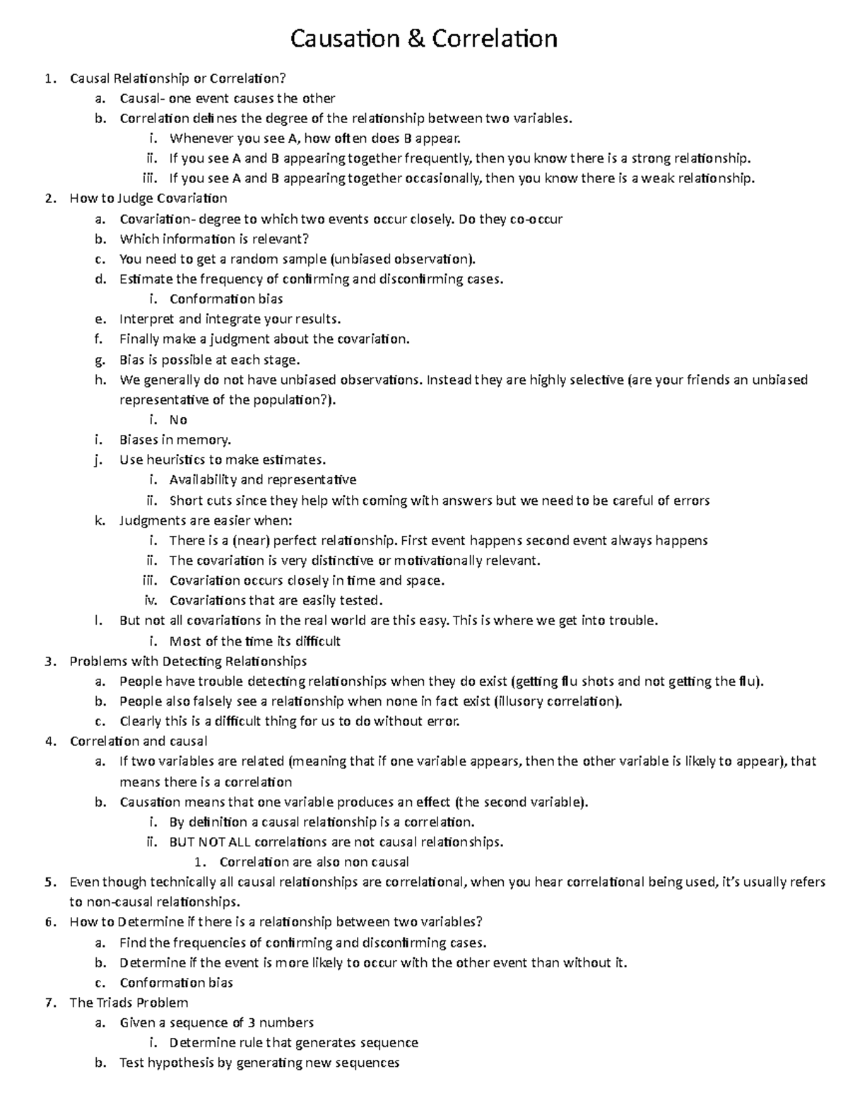 Causation and correlation - Causation & Correlation Causal Relationship ...