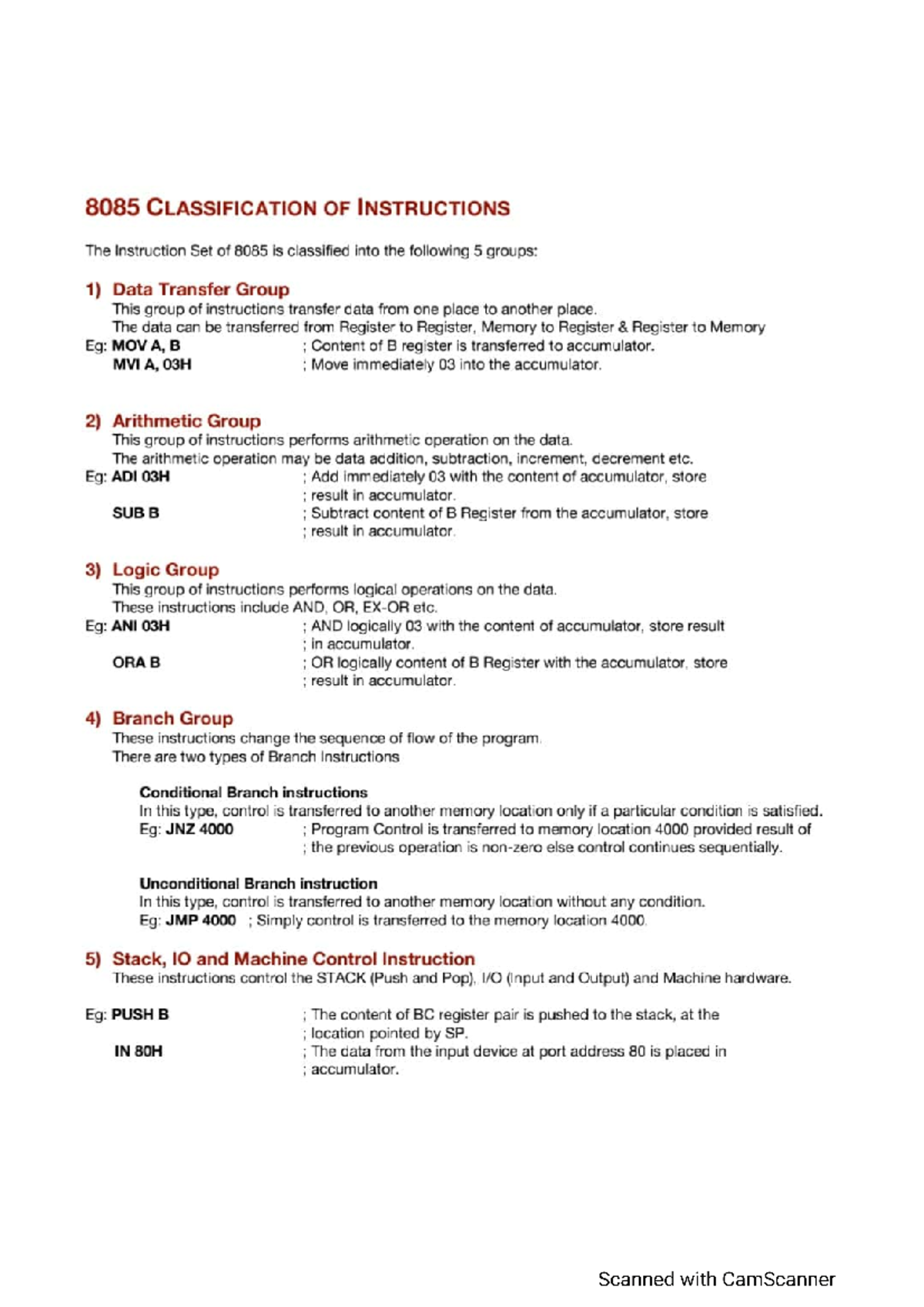 8085 instructions - Yghhh - Other Sciences As An Aid To Writing Of ...