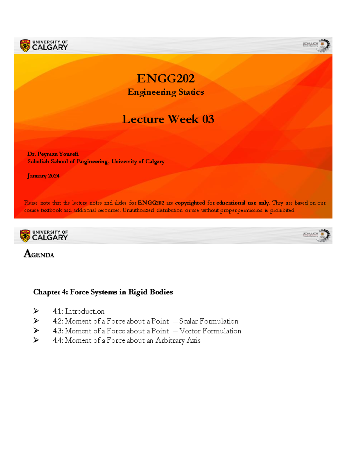 ENGG202 Lecture Week 03 - Engineering 202 - Studocu