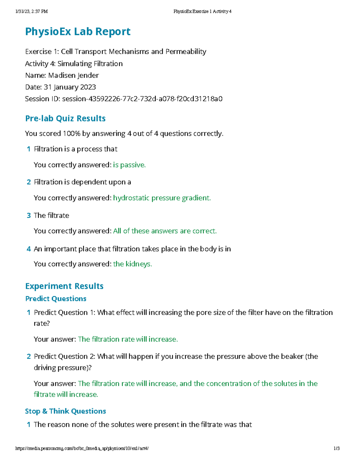 Physio Ex Exercise 1 Activity 4 Pearsoncmg Bc Bc 0media Ap Physioex