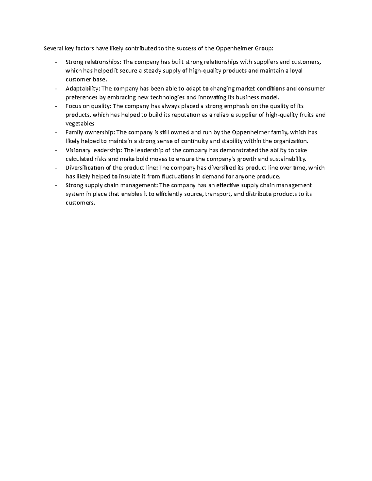 Oppenheimer Group - NOTES - Several key factors have likely contributed ...