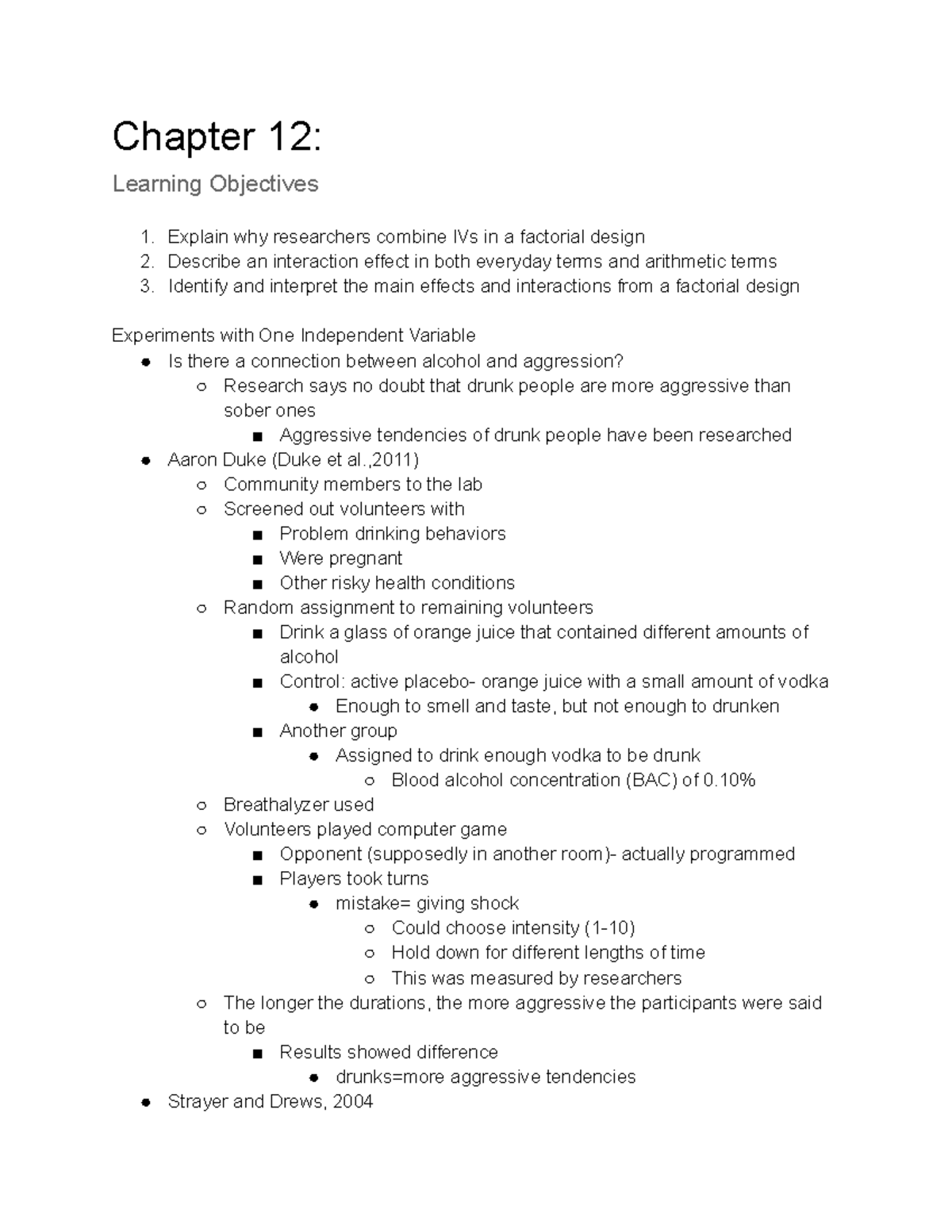 PSY 308 Book Notes Chapter 12 - Chapter 12: Learning Objectives Explain ...