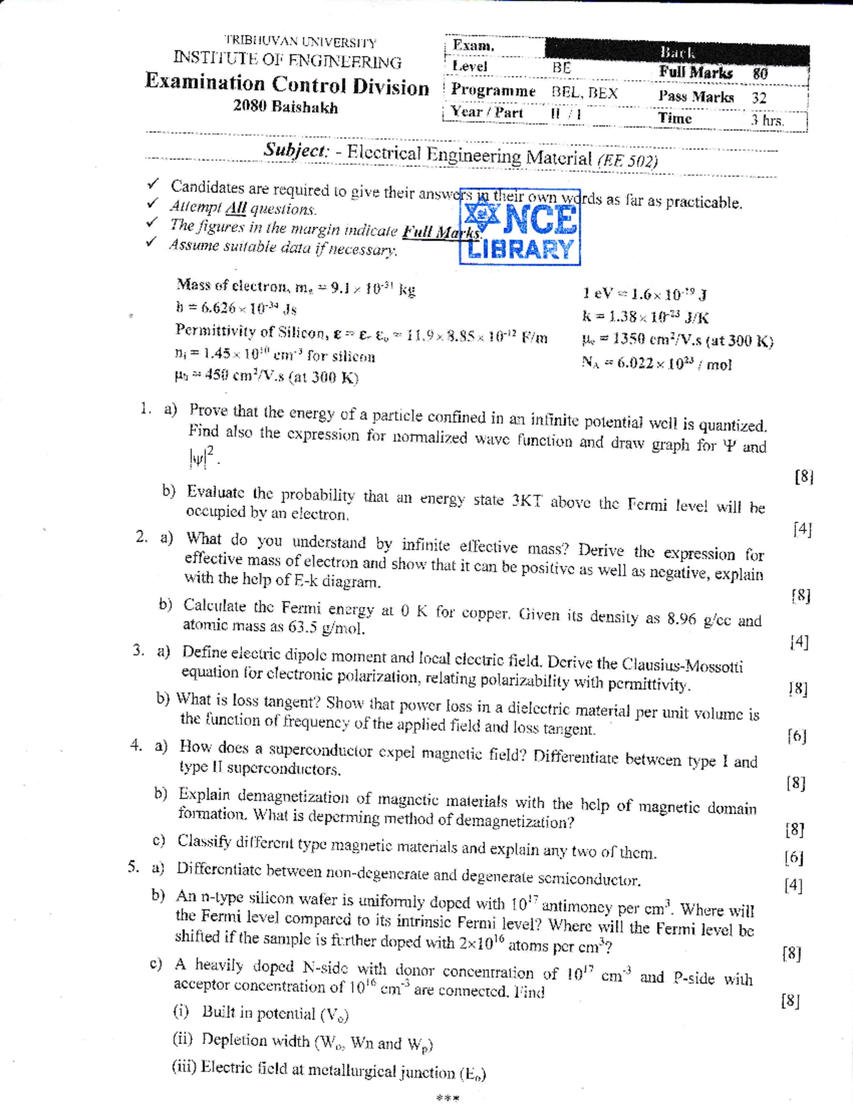 Past questions EEM - past question - TRIBHUVAN LTNIVERSITY INSTITUTE OF ...