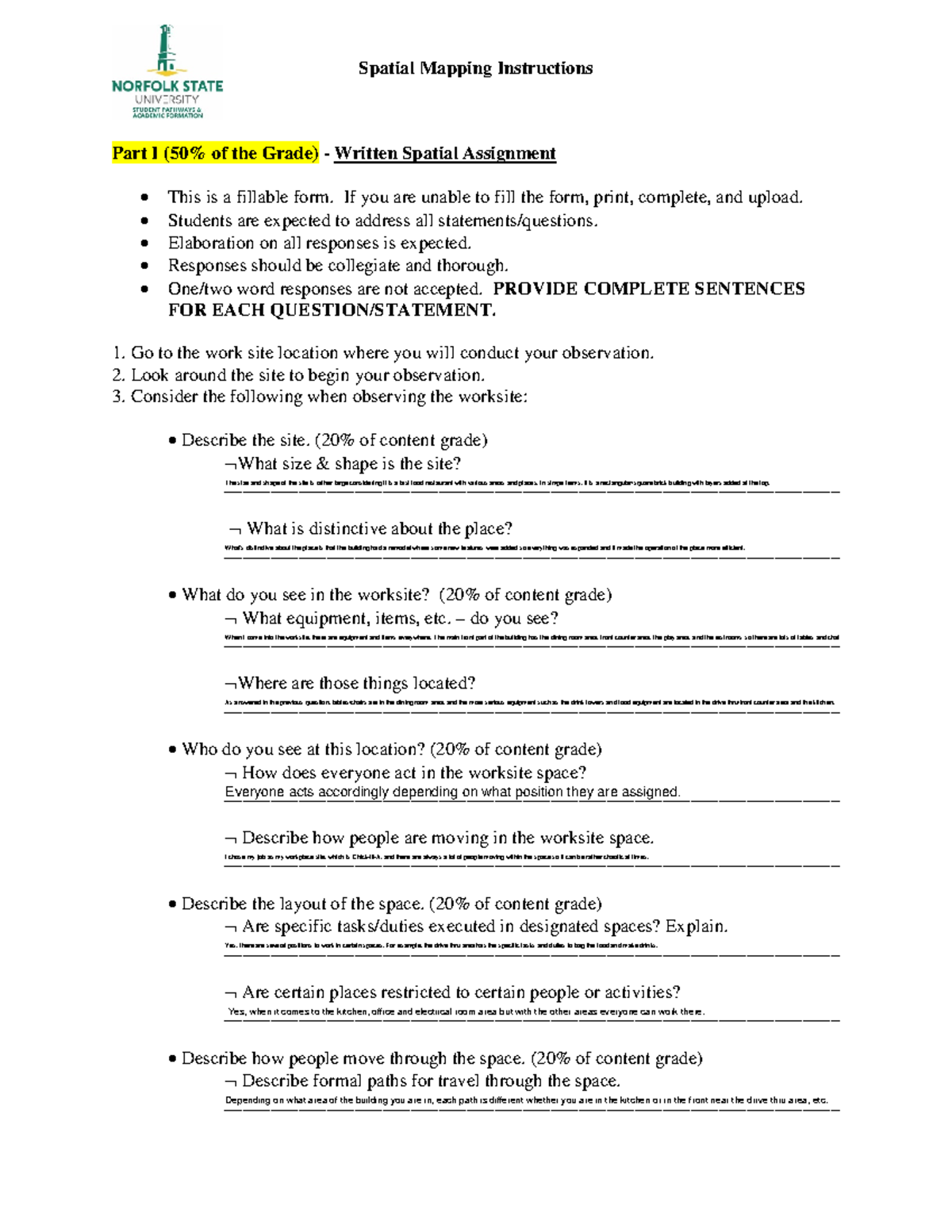 Spatial Mapping Assignment Written Portion - Spatial Mapping ...