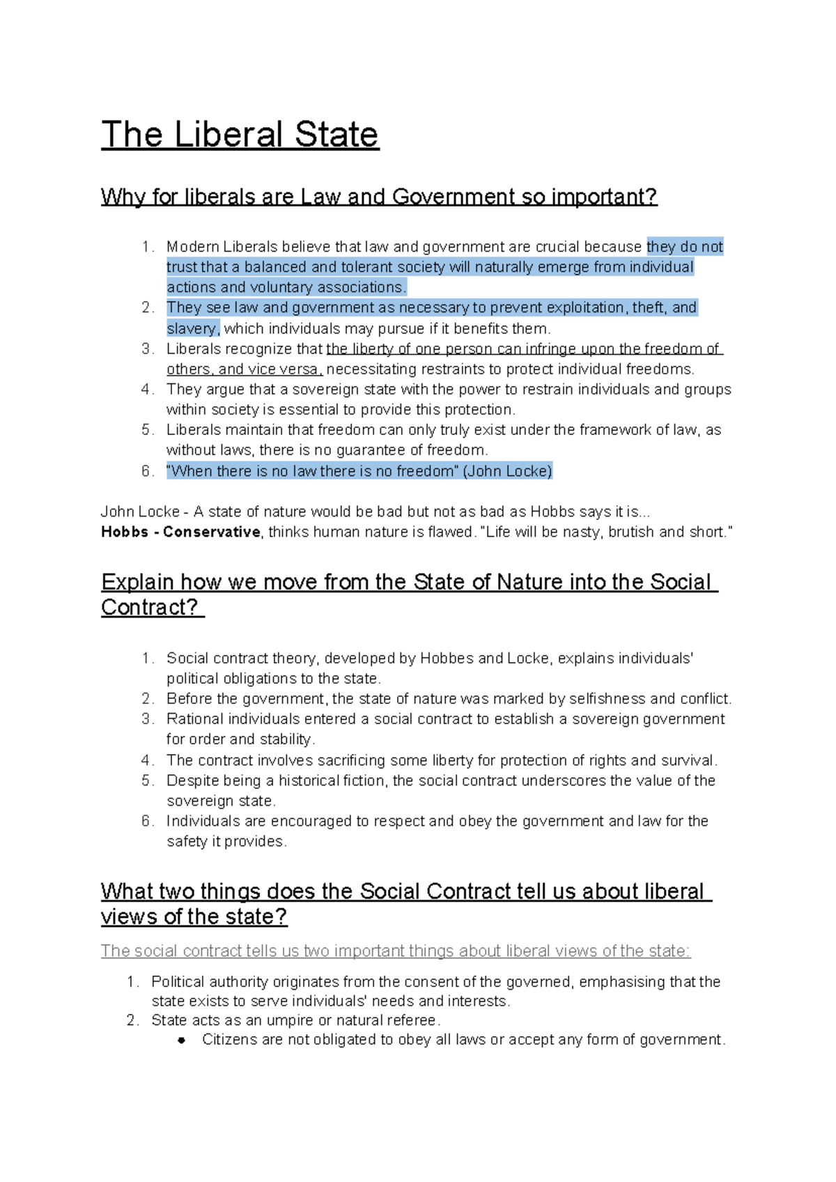 The Liberal State - The Liberal State Why for liberals are Law and ...