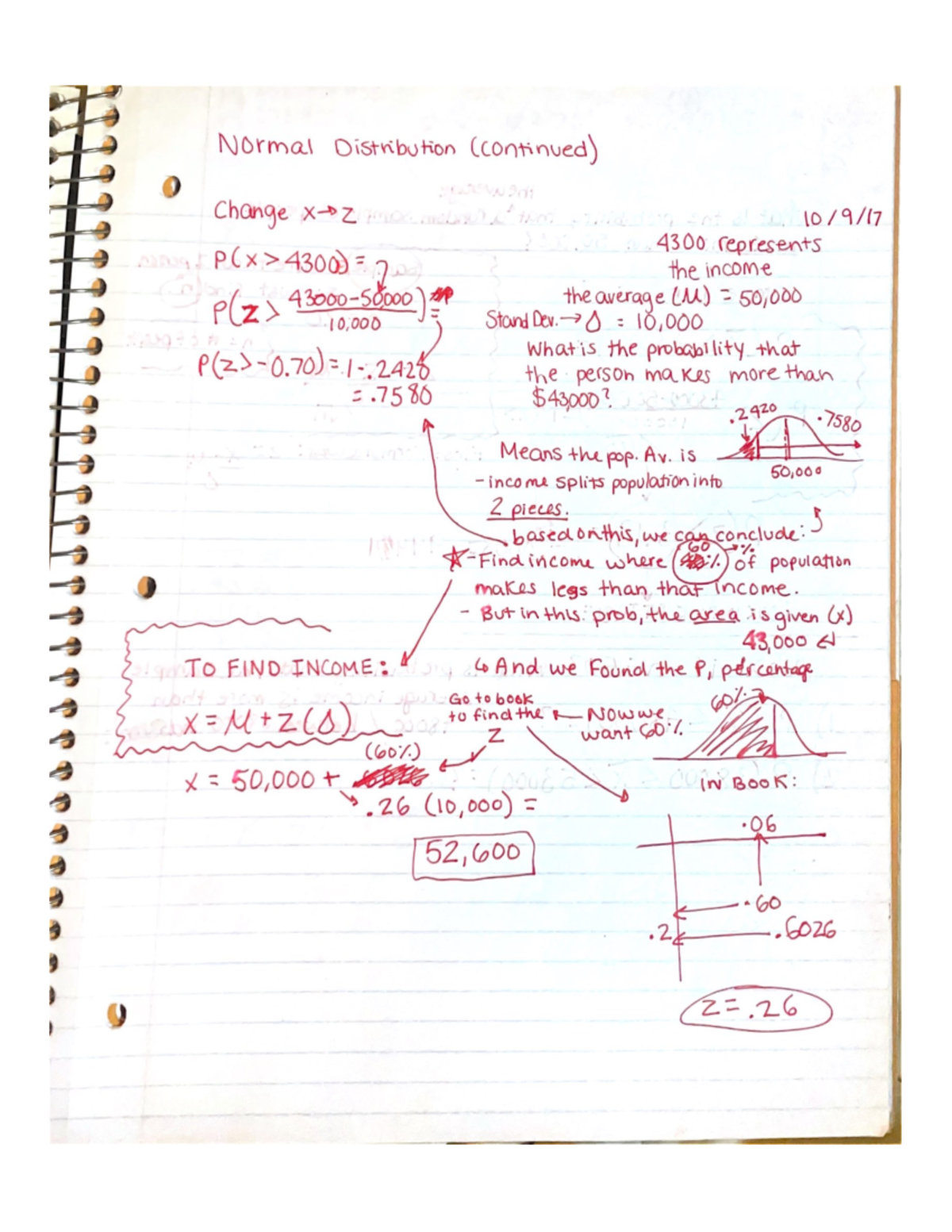 Normal Distribution (continued) - MATH 130 - Studocu