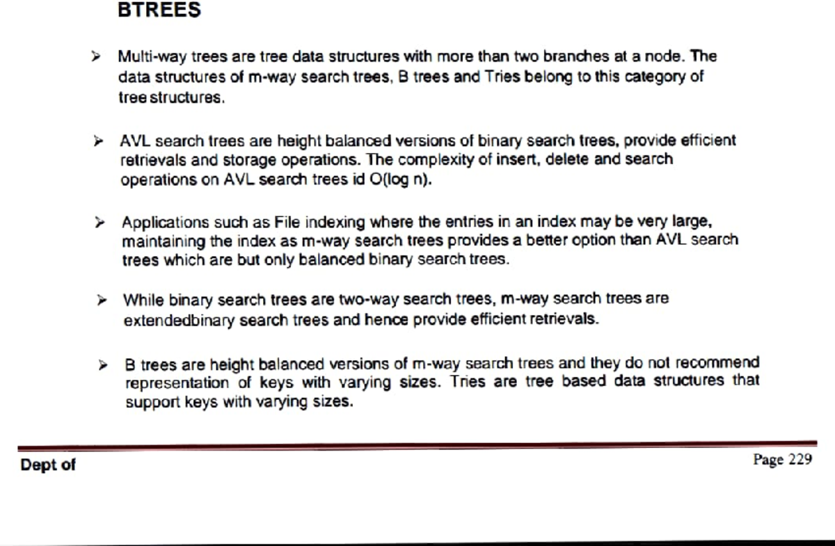 B-Tree - Nithi - BTREES Multi-way trees are tree data structures with ...