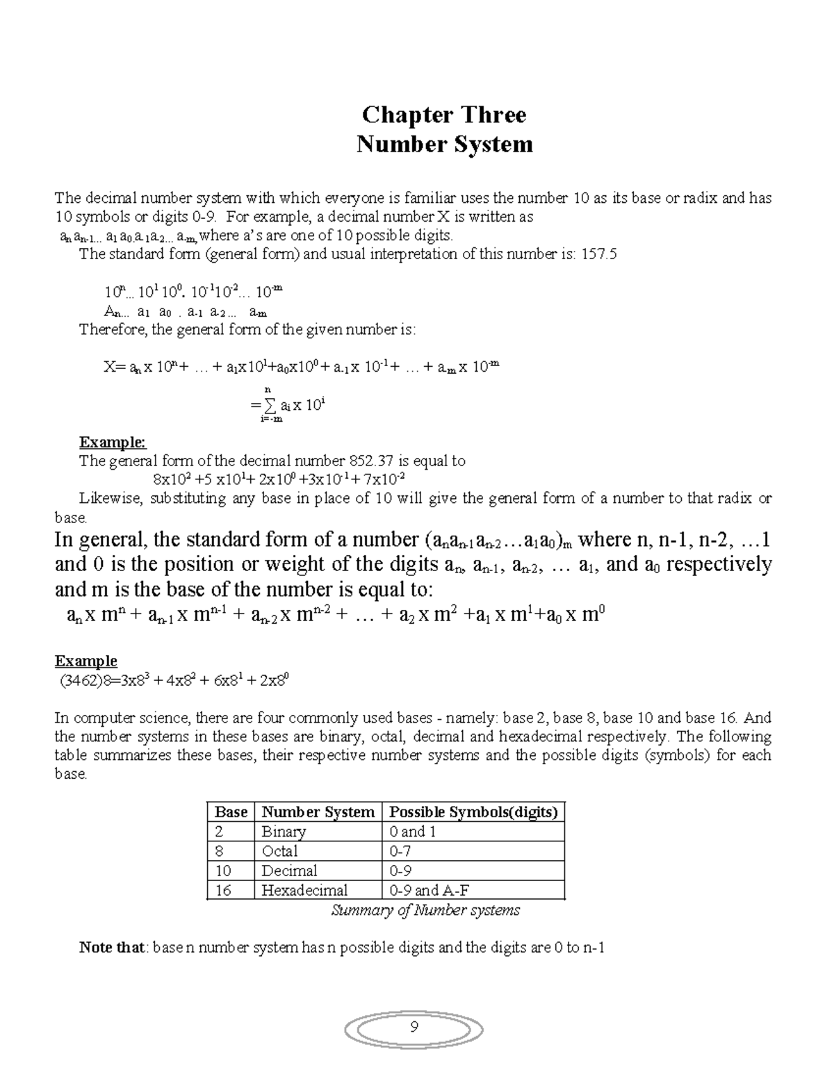 Chap3 Number System - kbgkj,;lkrh;ljlhkrlkjkjfhjhjhrfjhjghj - Chapter Three Number System The ...