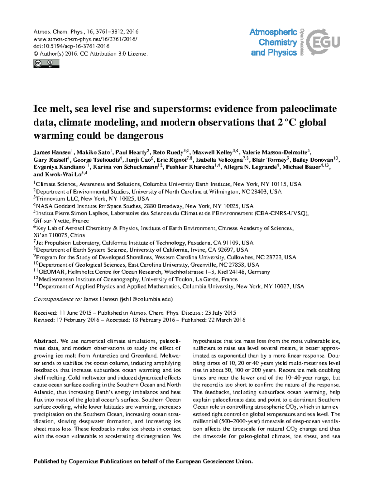 Acp 16 3761 2016 - very useful - Atmos. Chem. Phys., 16, 3761–3812, 2016 - Studocu