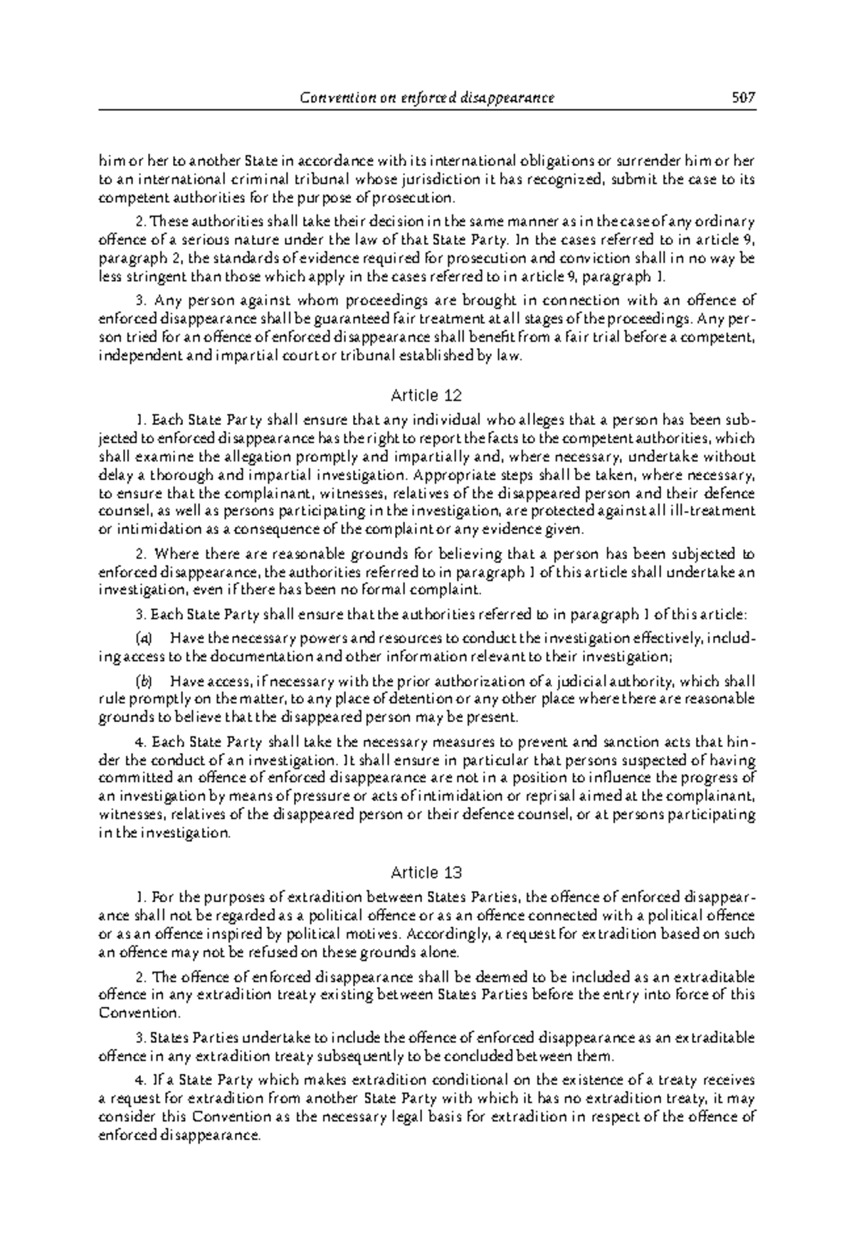 Book 1-175 - n/a - Convention on enforced disappearance 507 him or her ...