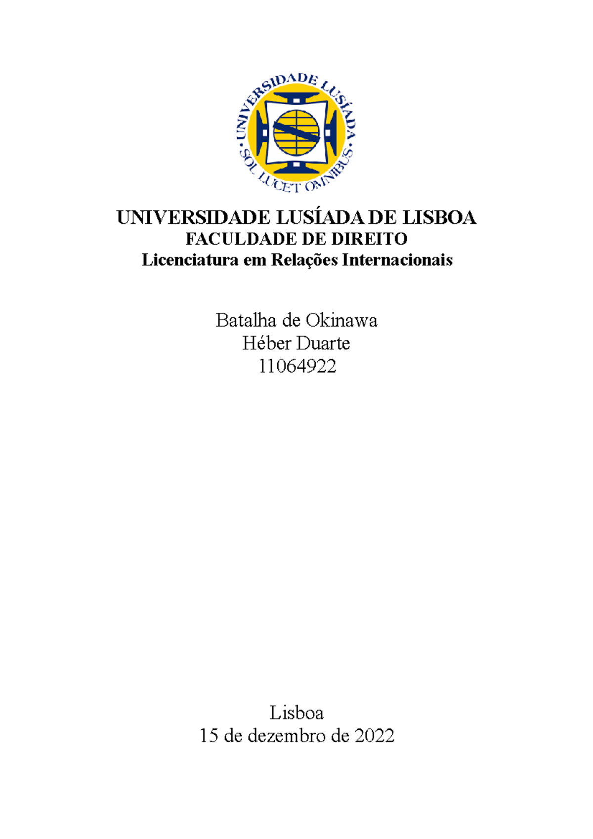 Trbalho guerras RI - ... - Introdução às relações internacionais - ULL ...