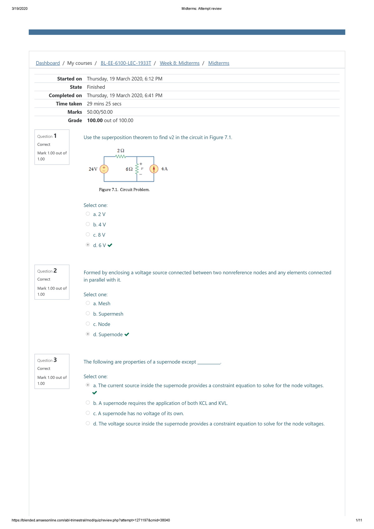 Pdfcoffee - hehe - Dashboard / My courses / BL-EE-6100-LEC-1933T / Week ...