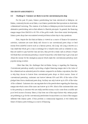 ISB511 Assignment 1 - FACULTY OF BUSINESS MANAGEMENT BACHELOR OF BUSINESS ADMINISTRATION (HONS ...