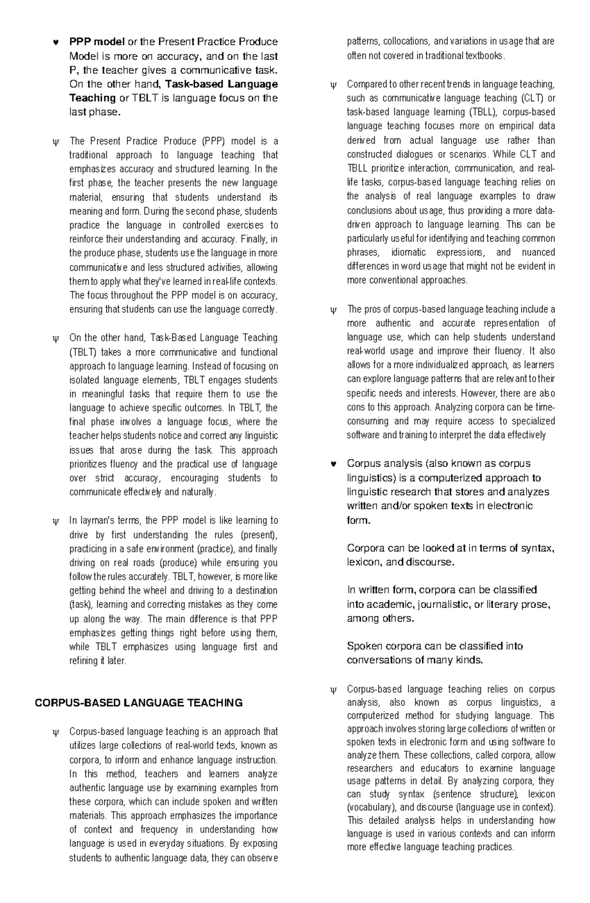 Grammar Reviewer 3 (long) - PPP model or the Present Practice Produce ...