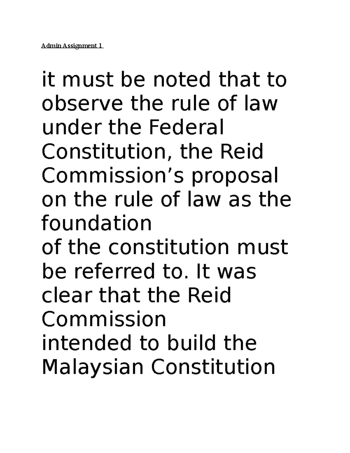 Admin assignment 1 - Tutorial question - Admin Assignment 1 it must be ...