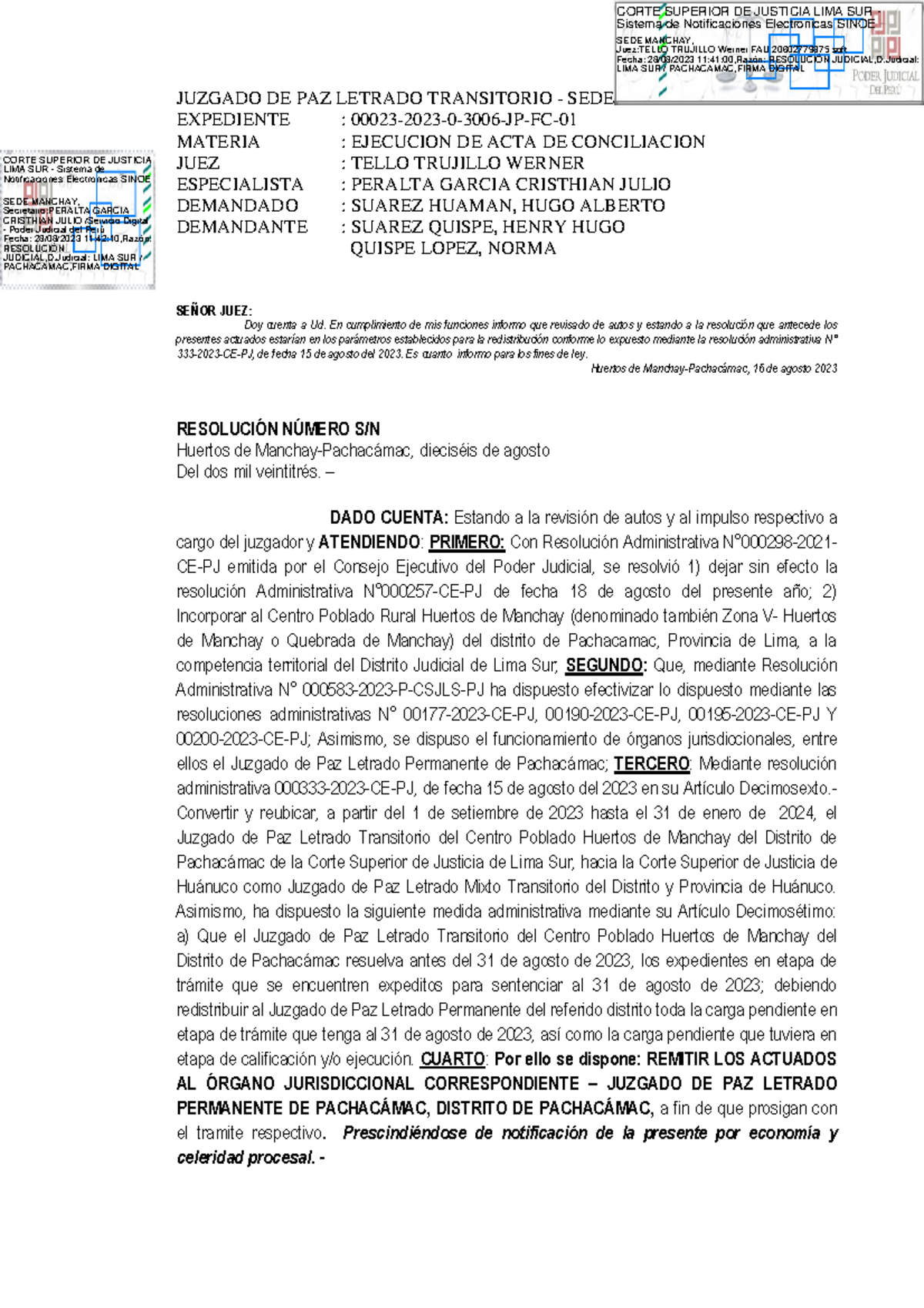 Exp (21) - expediente del poder judicial - JUZGADO DE PAZ LETRADO ...