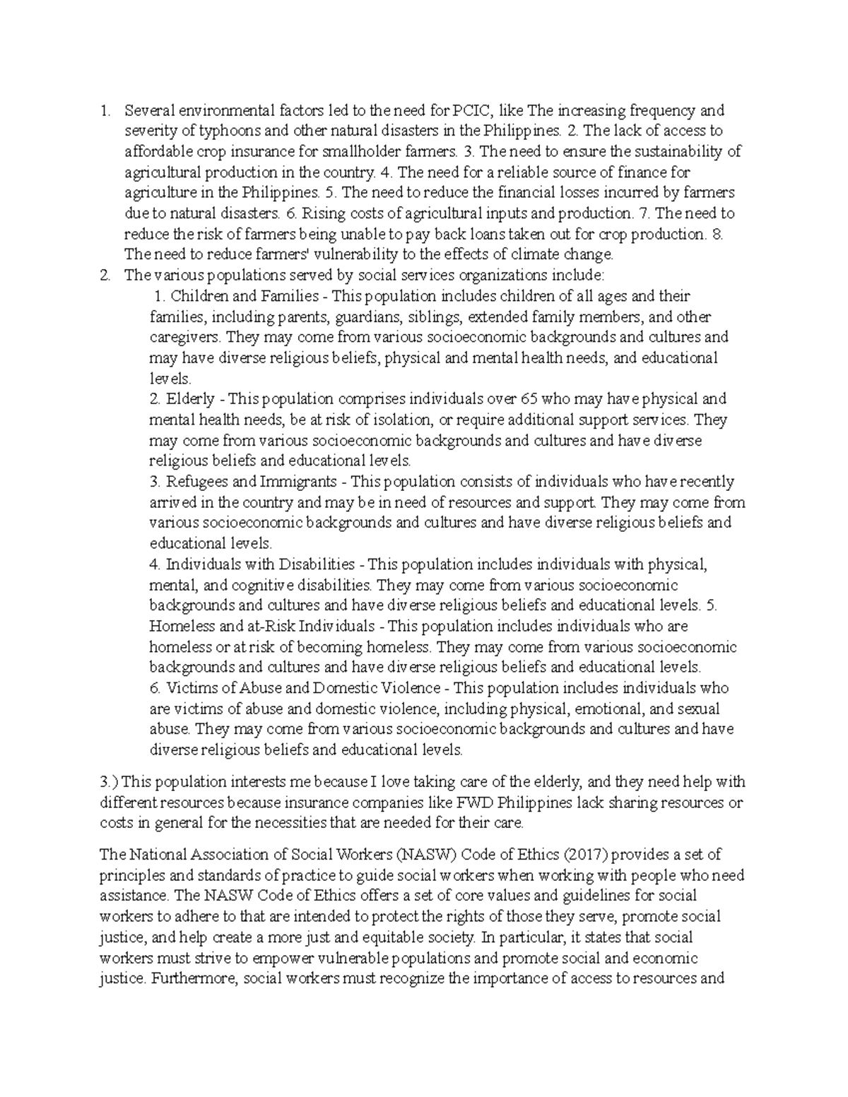 Paper.edited - very helpful - Several environmental factors led to the ...