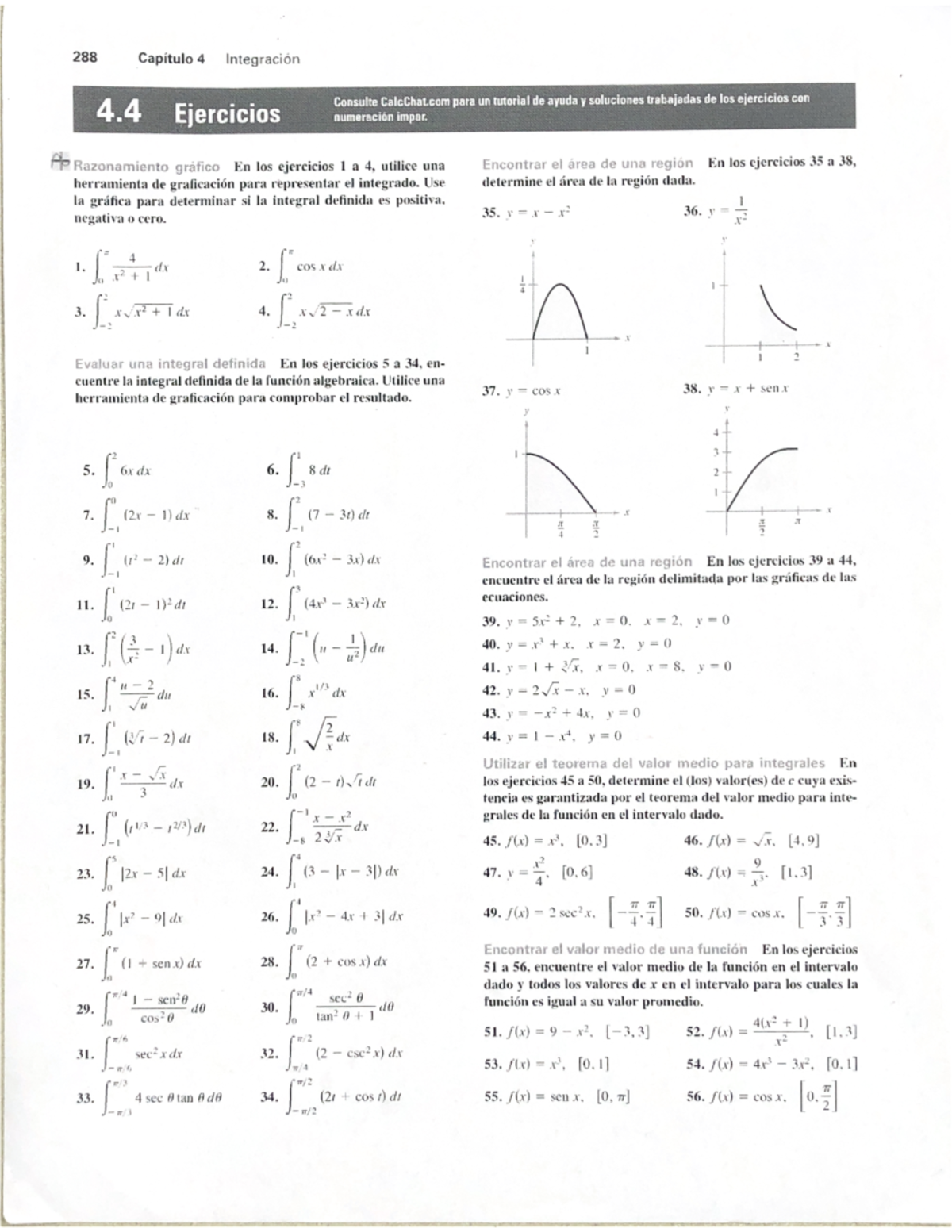 Mat - Integrales formulñas - Matemáticas II - Studocu