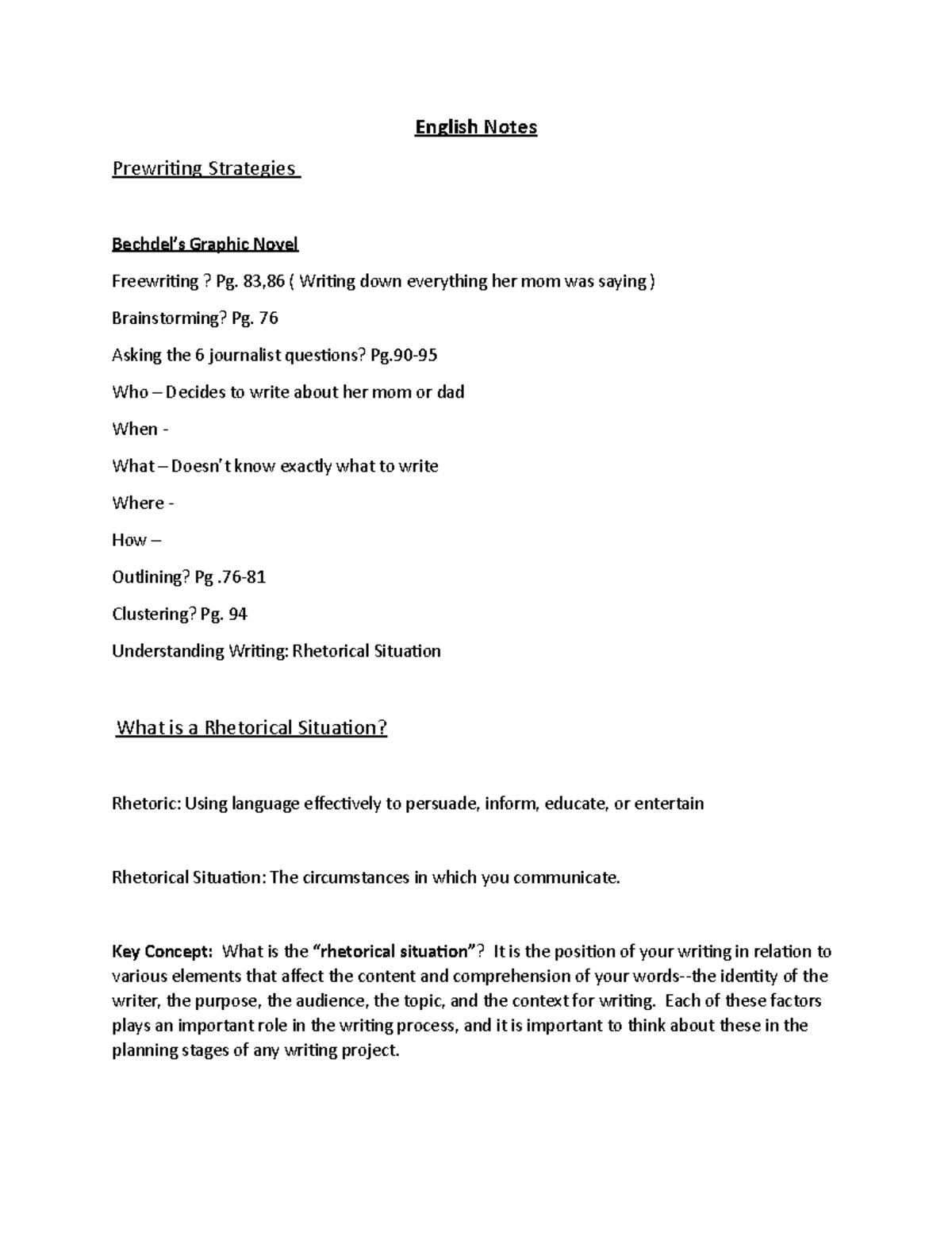 English Notes - Lecture Notes, Lectures 1 - 3 - English Notes ...