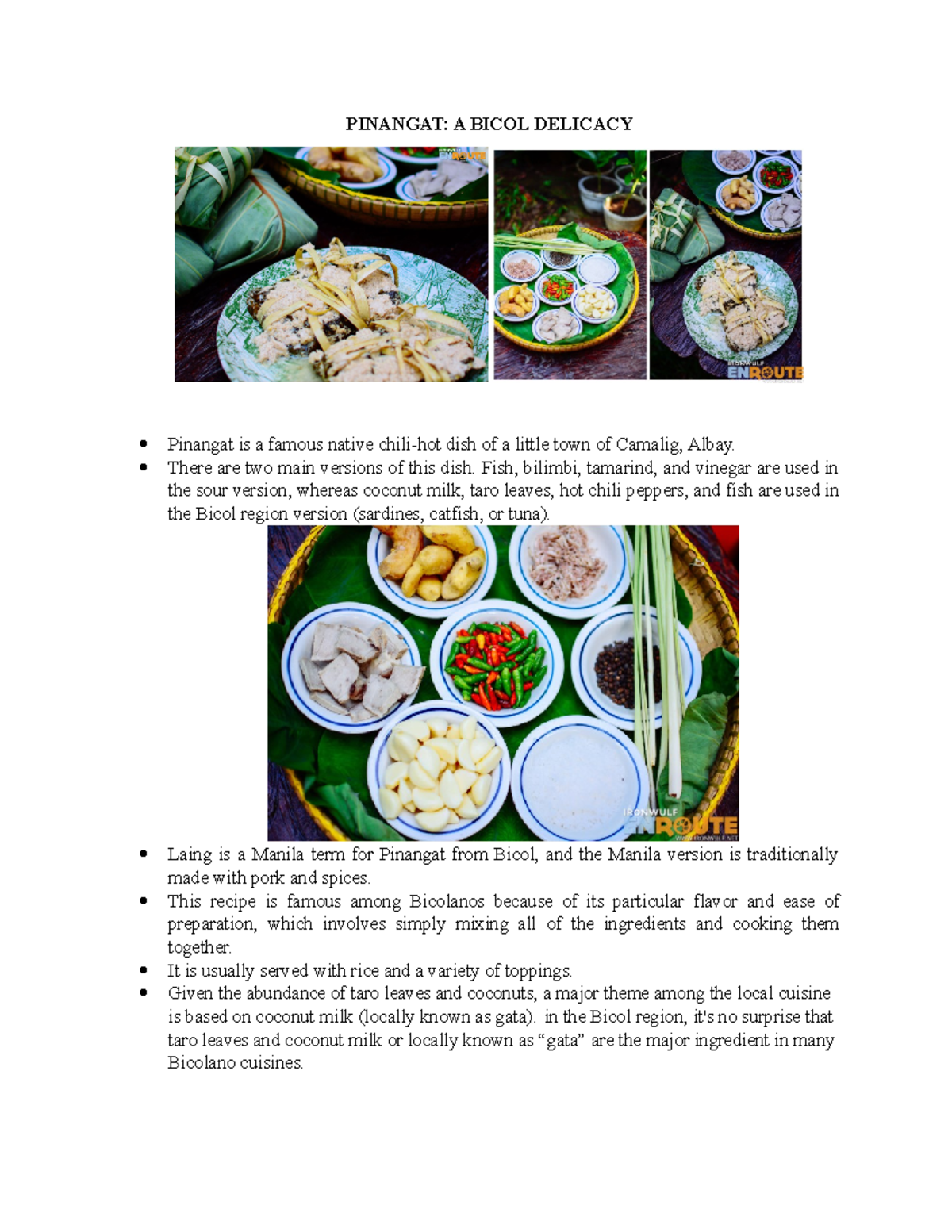 Pinangat - One of Bicol's Delicacies - PINANGAT: A BICOL DELICACY ...