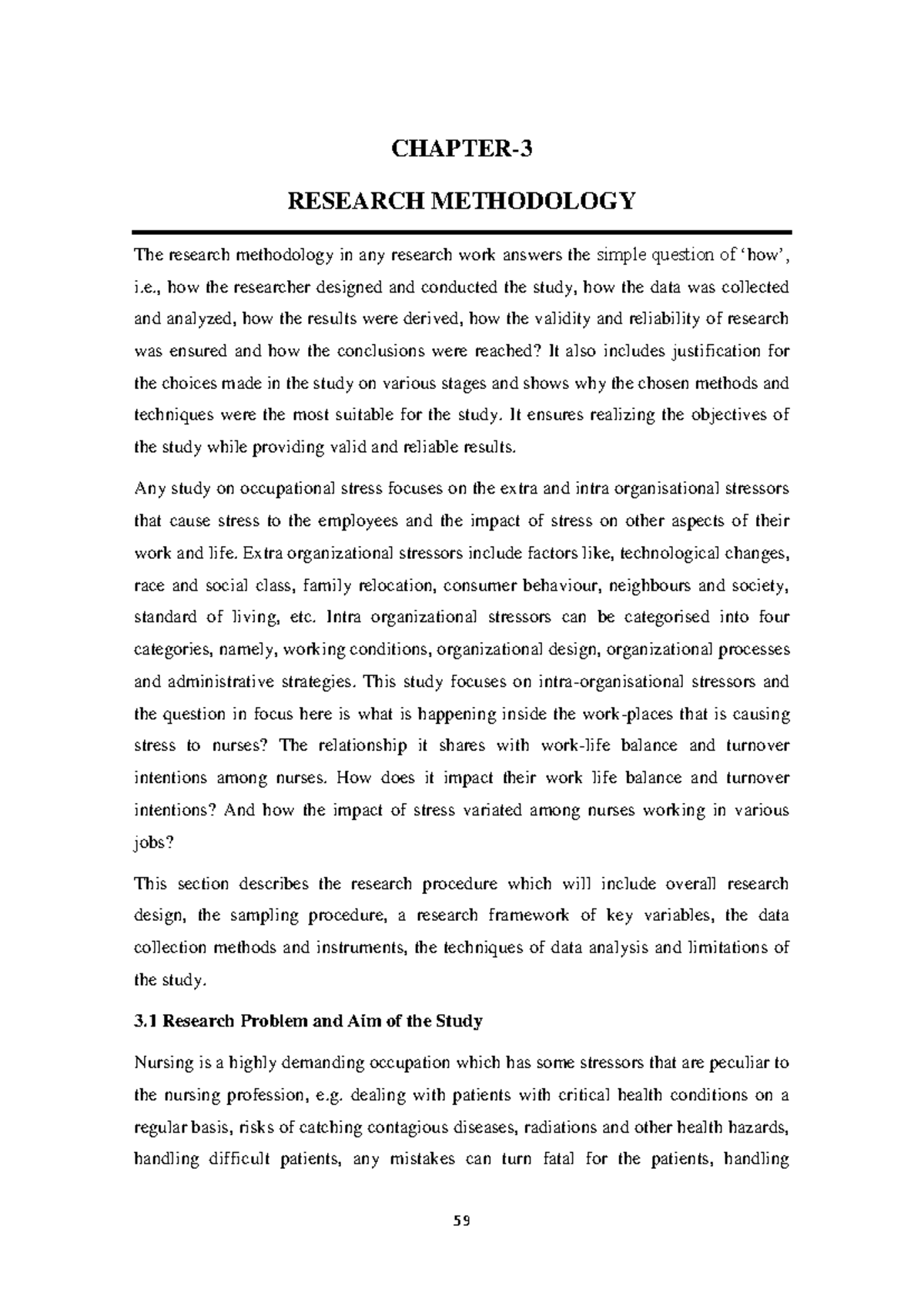 06 chapter 3 - Methodology - CHAPTER- RESEARCH METHODOLOGY The research ...
